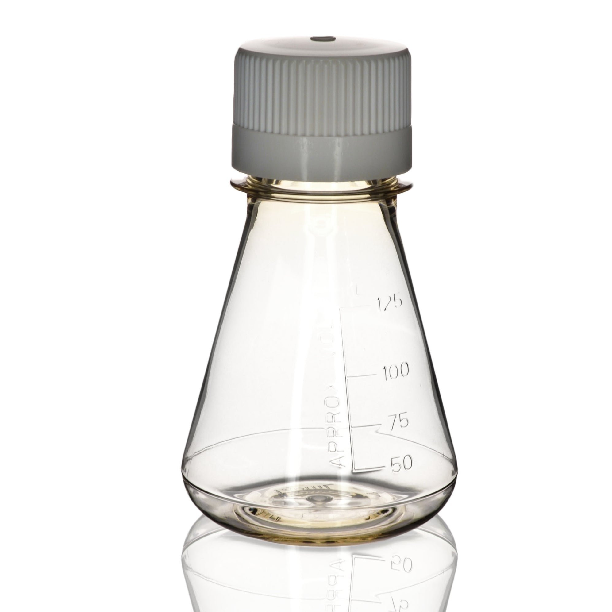 Eisco - Pack of 1, 125mL Sterile Polycarbonate Erlenmeyer Flask, Non-V ...
