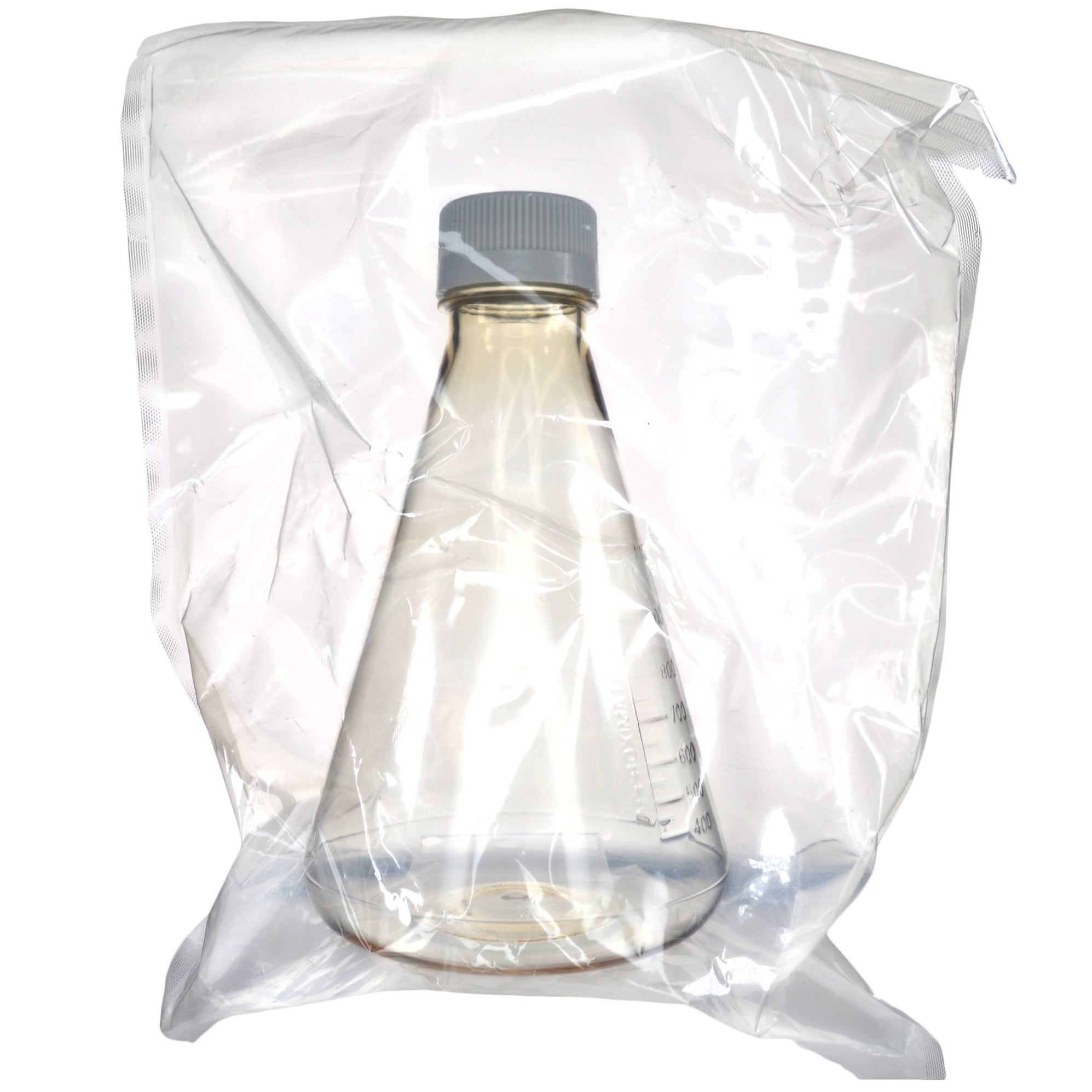 Eisco - Pack of 1, 1L Sterile Polycarbonate Erlenmeyer Flask, Non-Vent ...