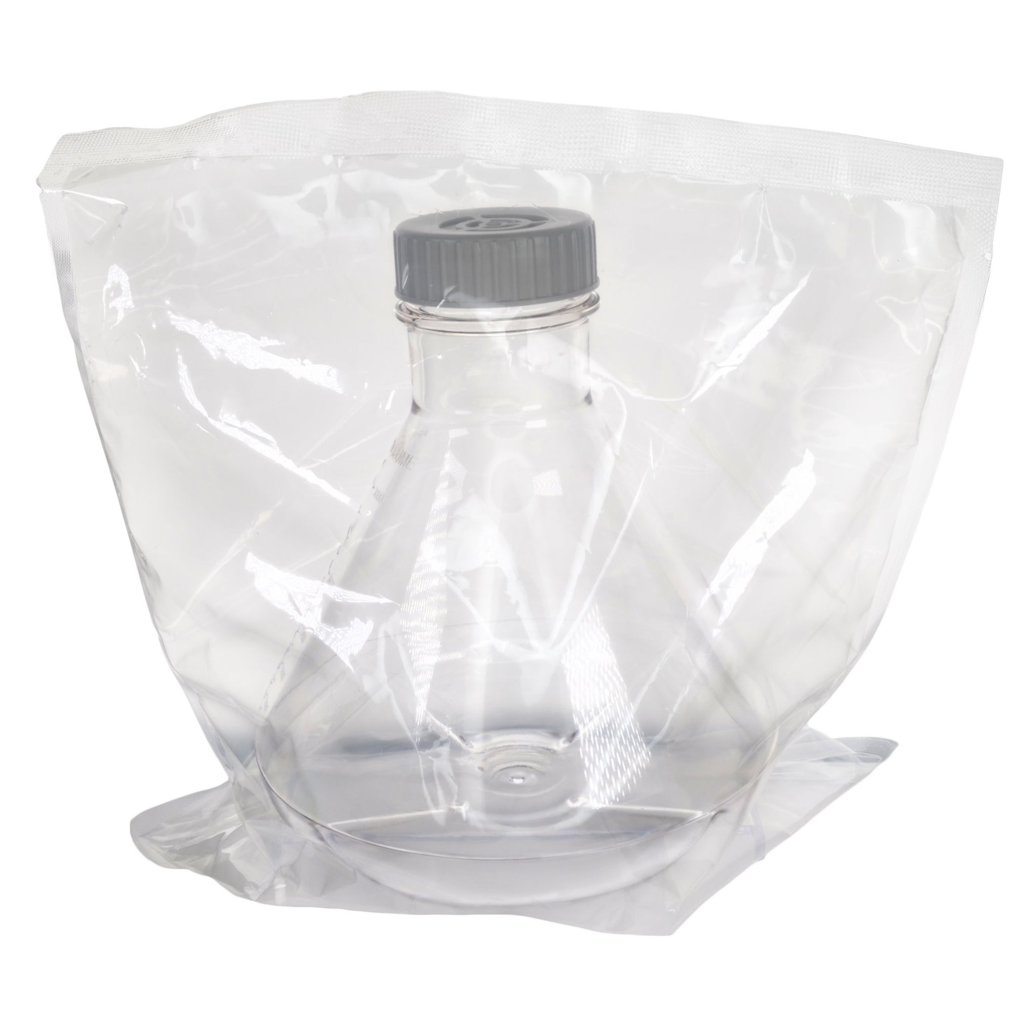 Eisco - Pack of 1, 3L Sterile PETG Erlenmeyer Flask, Vented, Baffled B ...