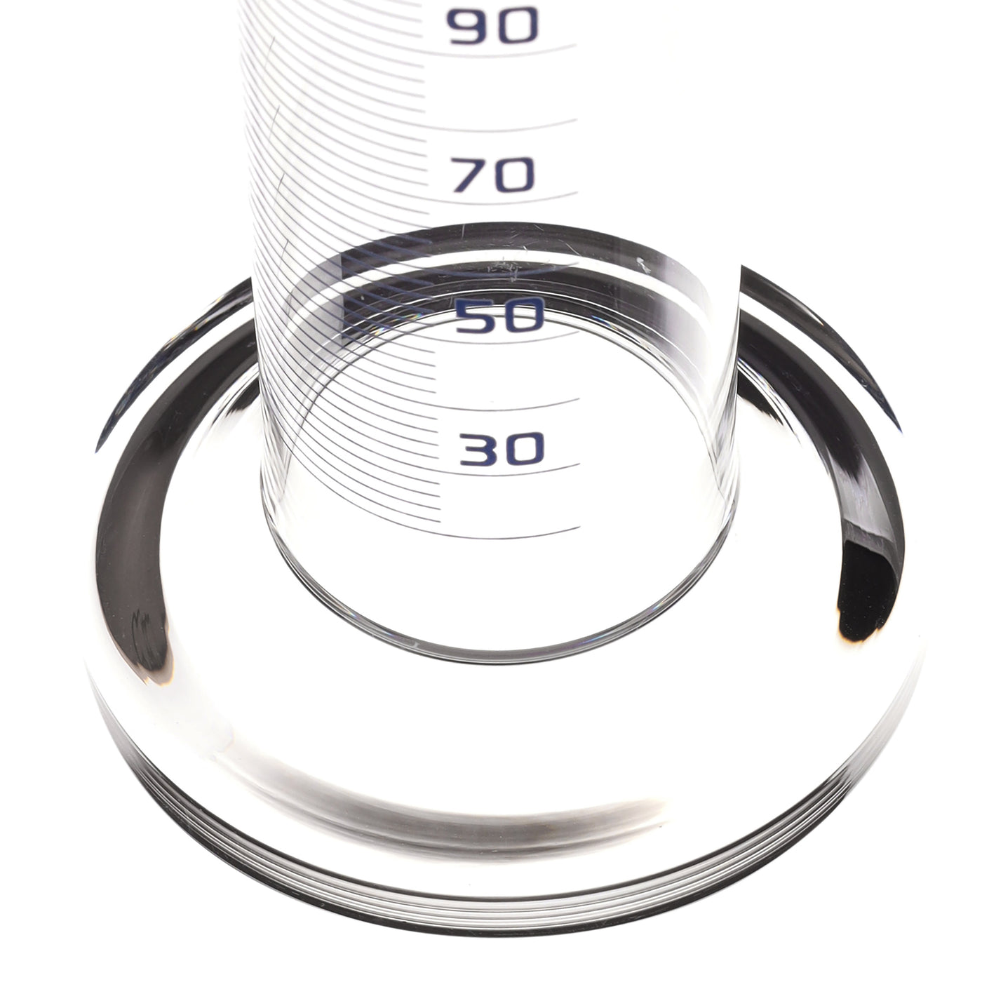 Graduated Cylinder, 500ml - Class B - Blue Graduations, Round Base ...