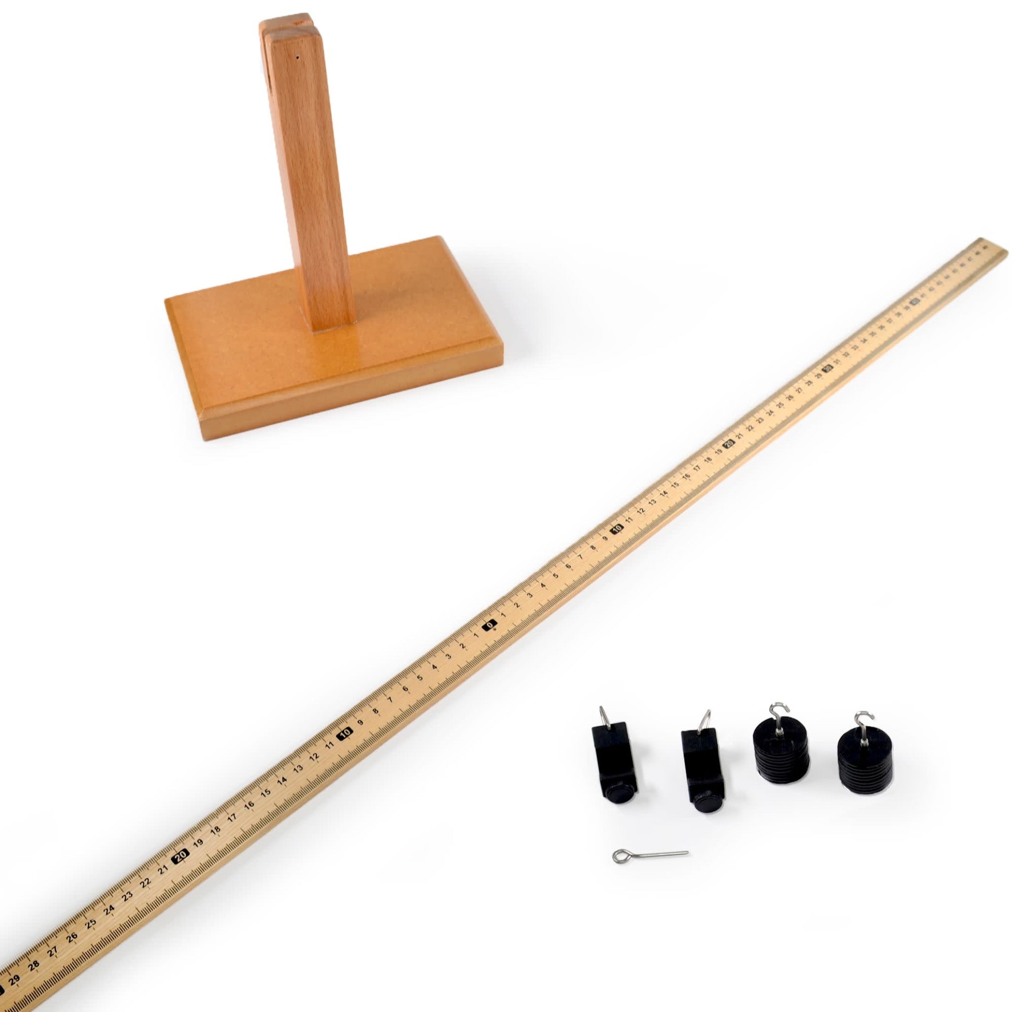 Eisco - Wooden Meter Lever Fulcrum with Graduated Scale - Includes Ful ...