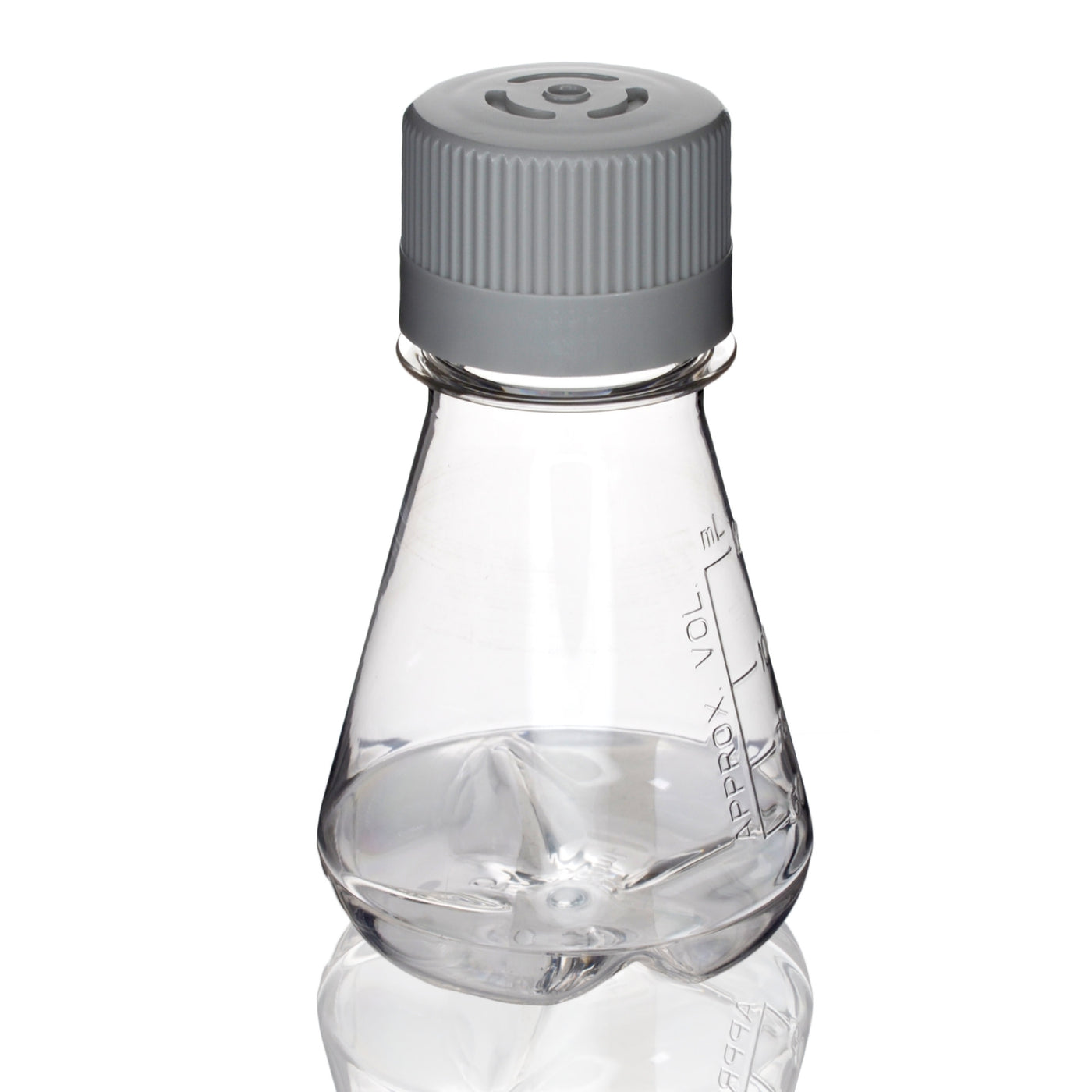 Eisco - Pack of 1, 125mL Sterile PETG Erlenmeyer Flask, Vented, Baffle ...