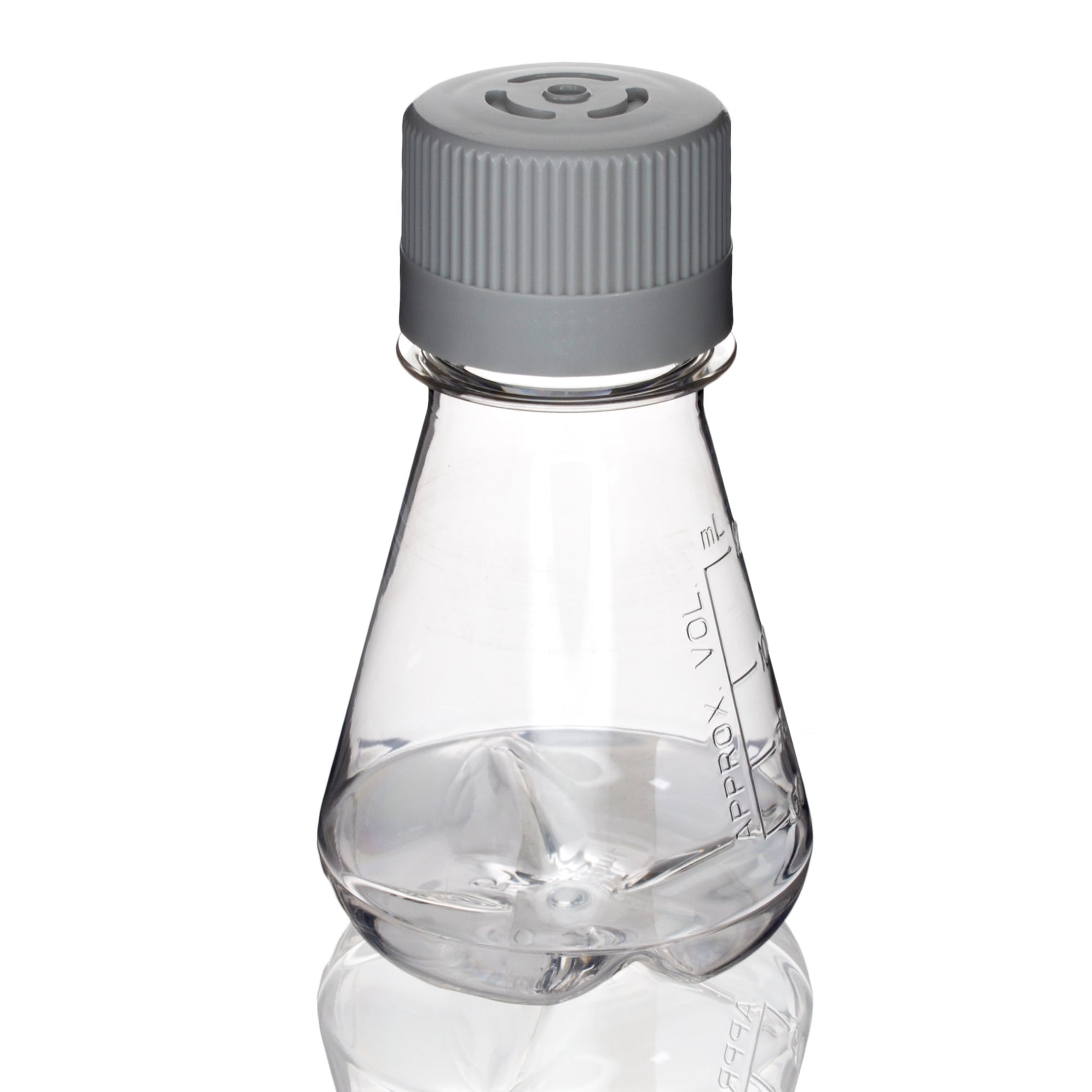 Eisco - Pack of 1, 125mL Sterile PETG Erlenmeyer Flask, Vented, Baffle ...