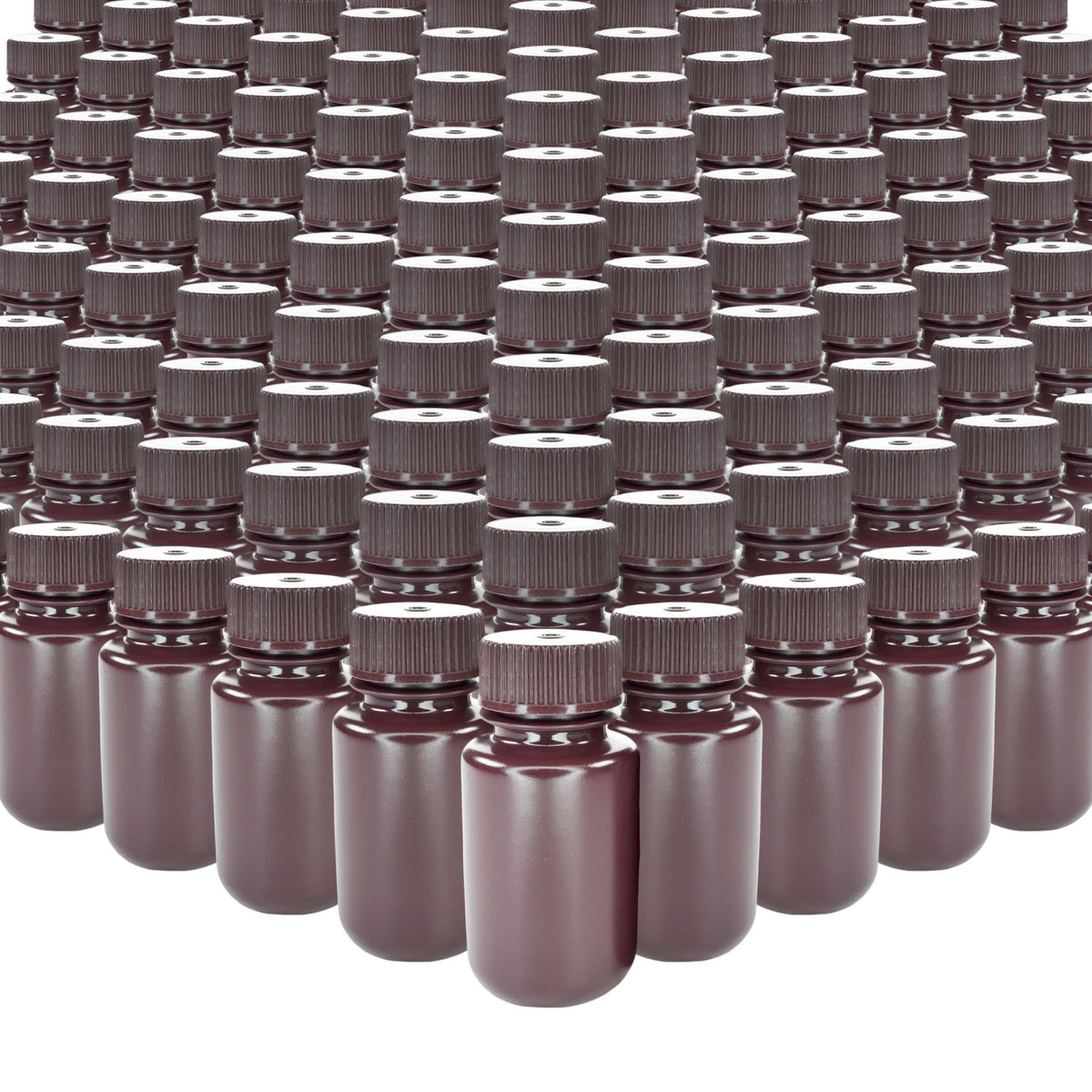 Eisco - Bulk Pack of 1000, 60mL Wide Mouth Amber HDPE Reagent Bottles — Eisco Labs