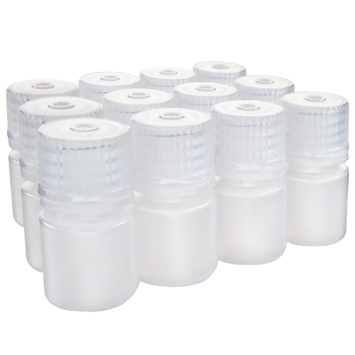 Eisco - Pack of 12, 8mL Narrow Mouth LDPE Translucent Reagent Bottles ...