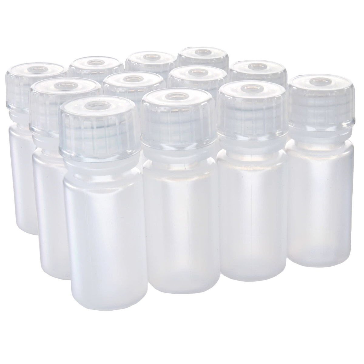 Eisco - Pack of 12, 4mL Narrow Mouth LDPE Translucent Reagent Bottles ...