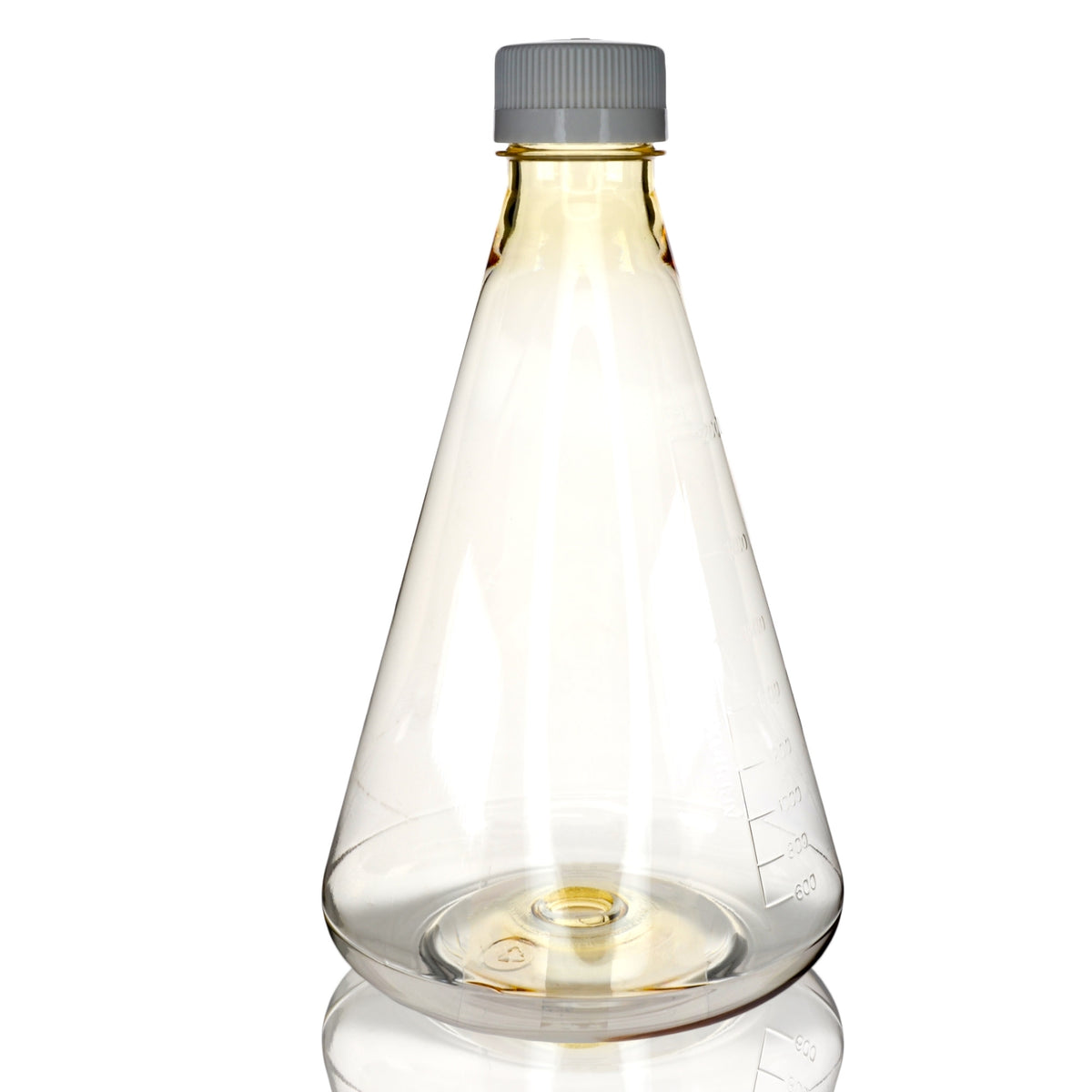 Eisco - Pack of 1, 2L Sterile Polycarbonate Erlenmeyer Flask, Vented ...