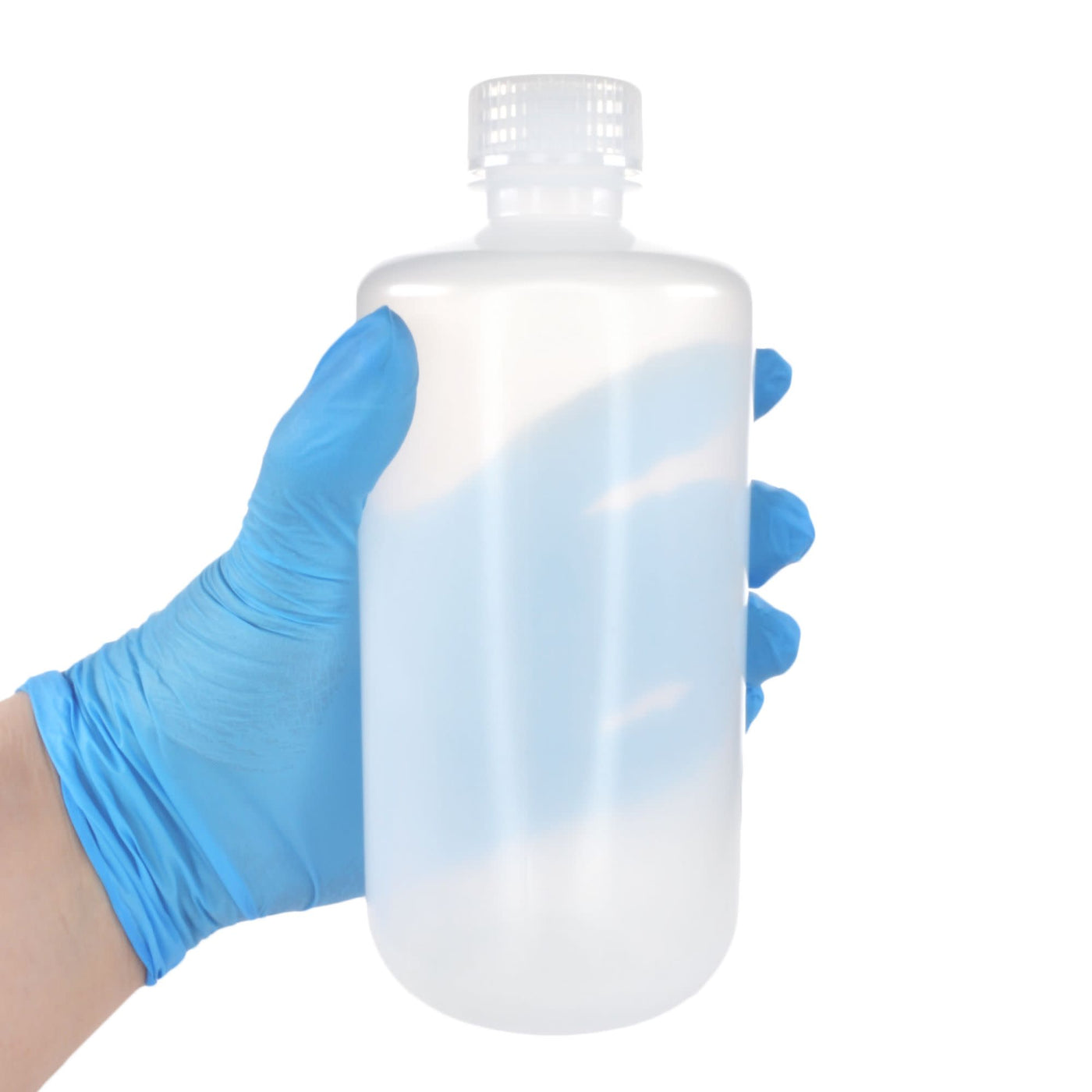 Eisco - Pack of 12, 500mL Narrow Mouth LDPE Translucent Reagent Bottle ...