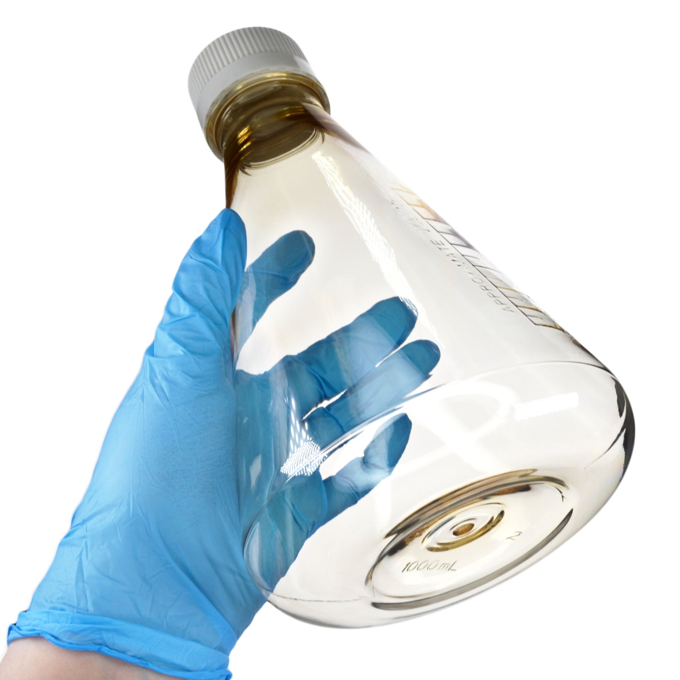 Eisco - Pack of 1, 1L Sterile Polycarbonate Erlenmeyer Flask, Vented ...