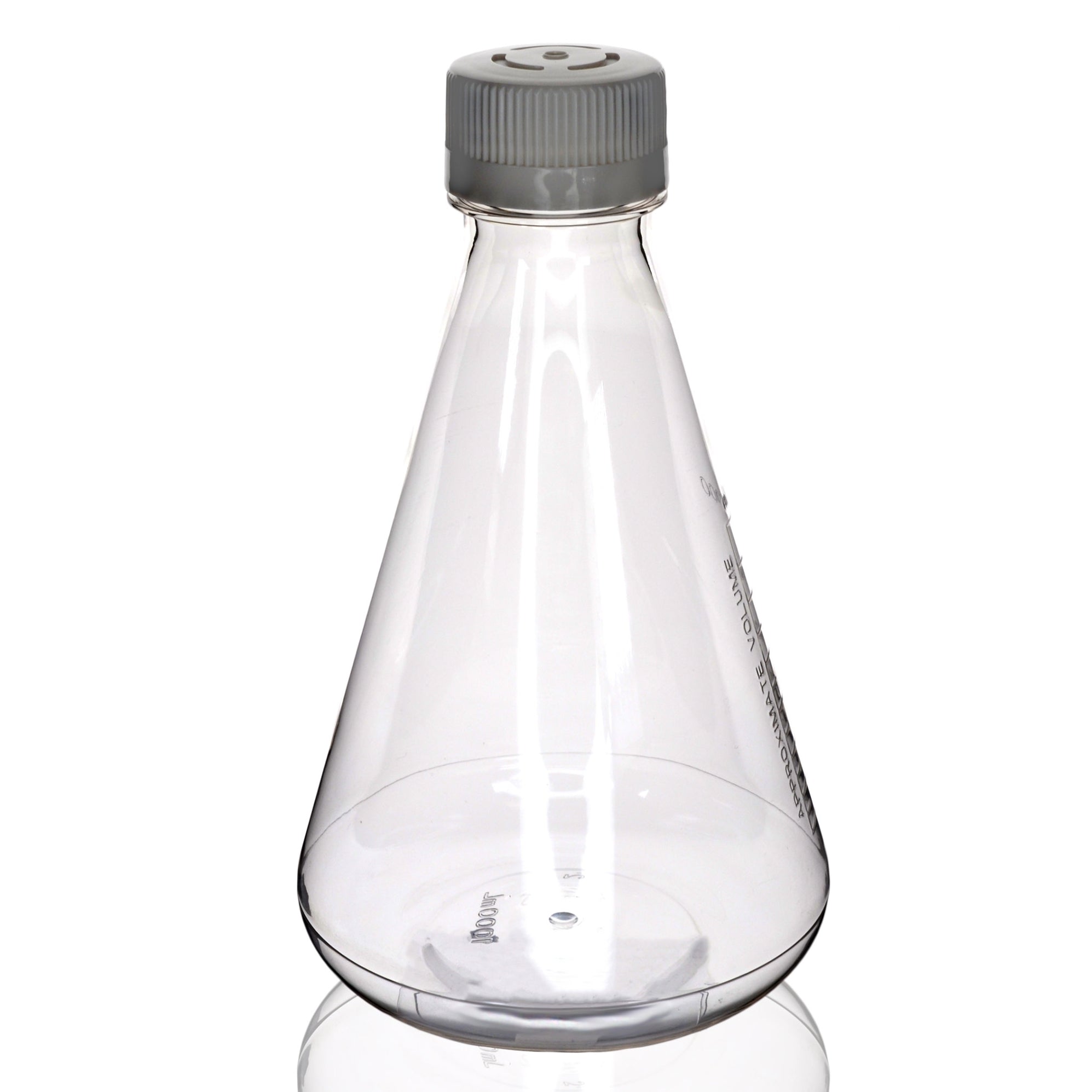 Eisco - Pack of 1, 1L Sterile PETG Erlenmeyer Flask, Vented, Flat Bott ...