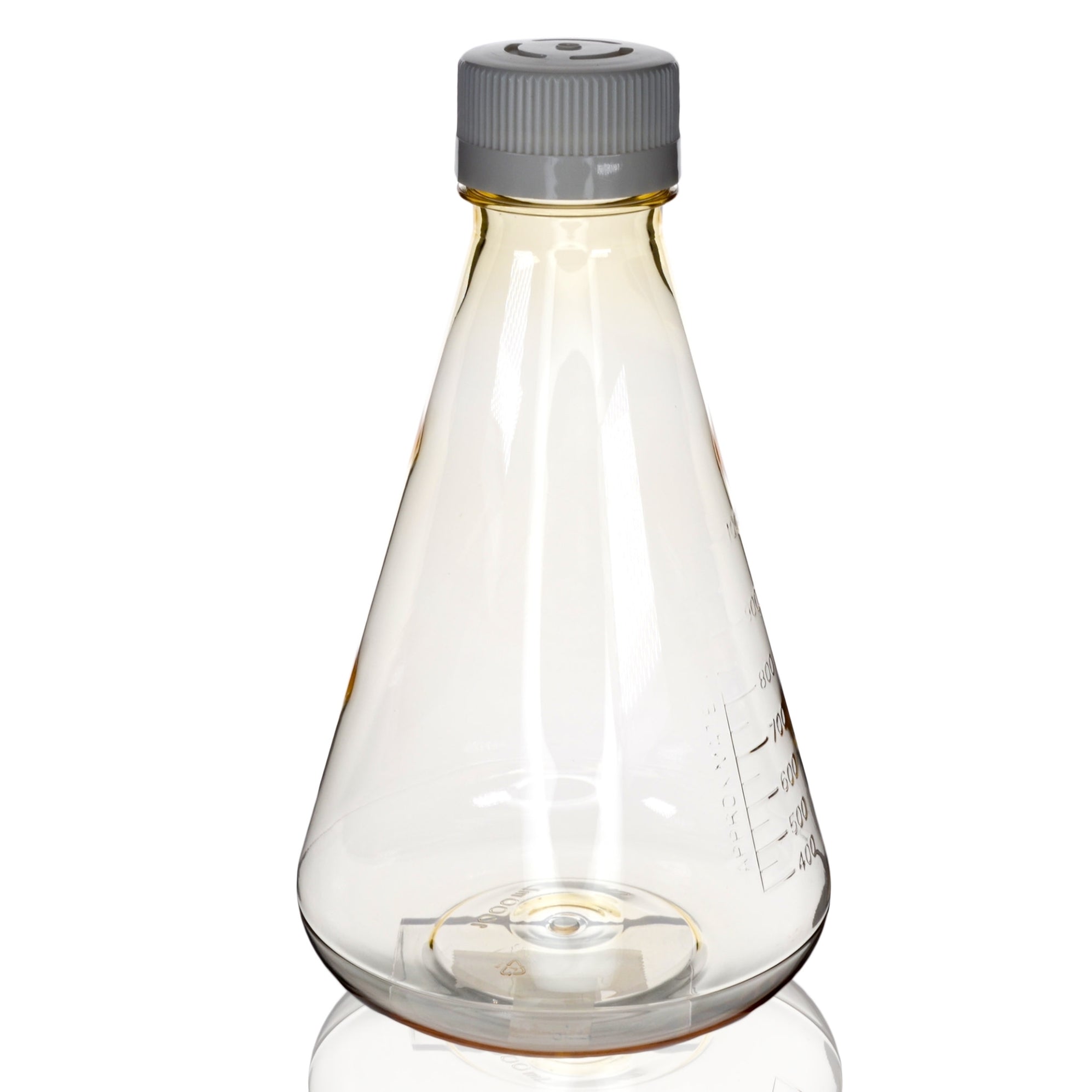 Eisco - Pack of 1, 1L Sterile Polycarbonate Erlenmeyer Flask, Vented ...