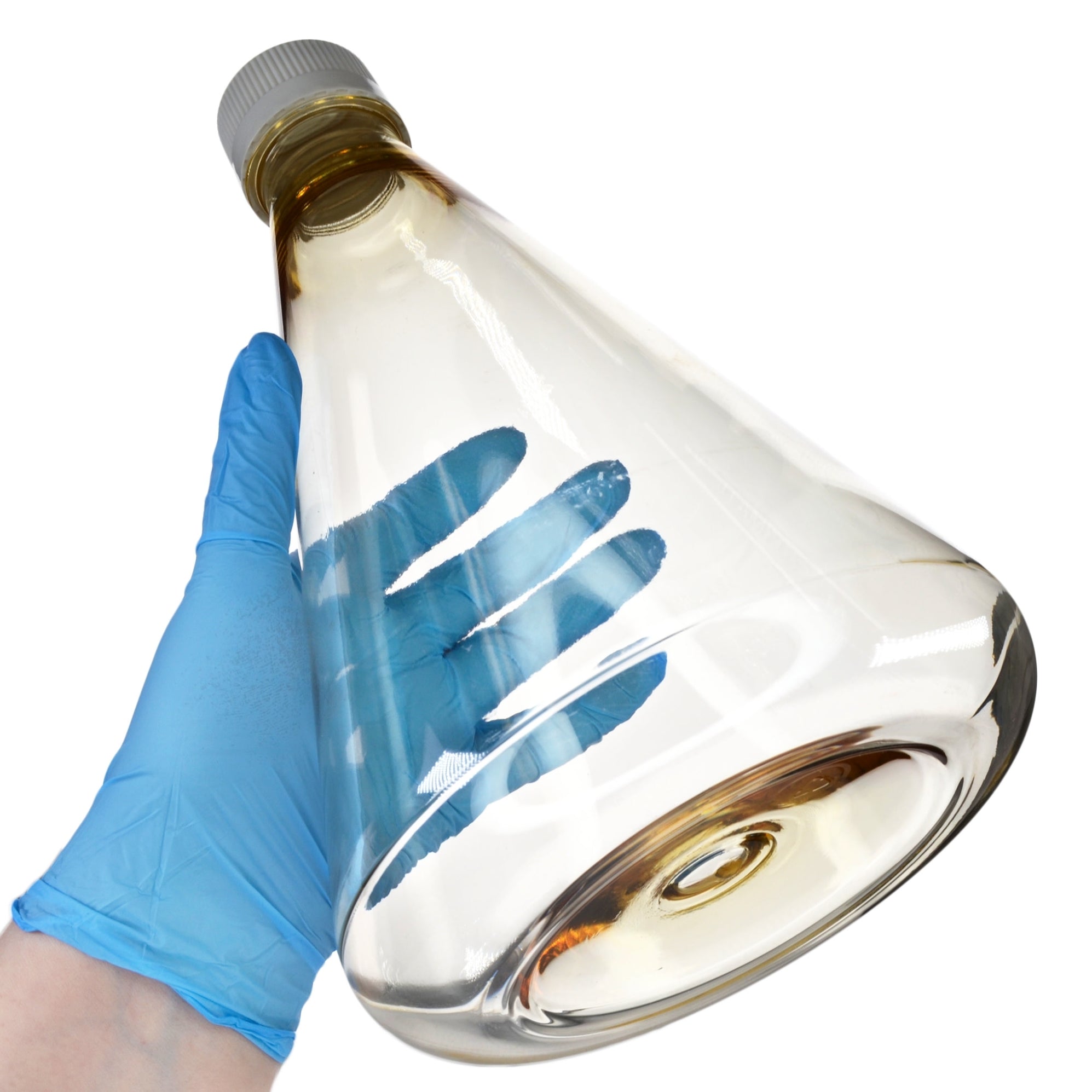 Eisco - Pack of 1, 2L Sterile Polycarbonate Erlenmeyer Flask, Vented ...