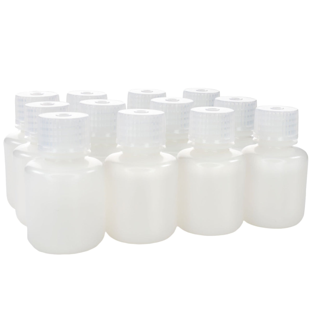Eisco - Pack of 12, 30mL Sterile Narrow Mouth HDPE Translucent Reagent ...