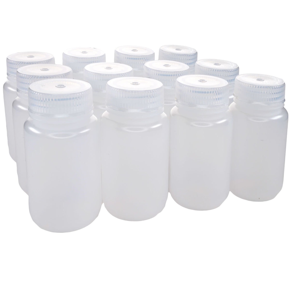 Eisco - 125mL Wide Mouth LDPE Reagent Bottles with Polypropylene Caps ...