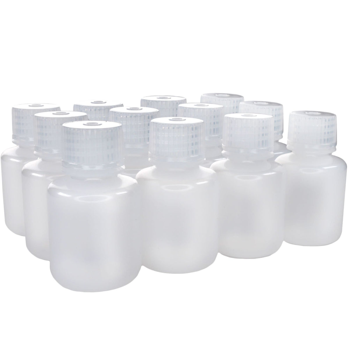 Eisco - Pack of 12, 30mL Narrow Mouth LDPE Translucent Reagent Bottles ...