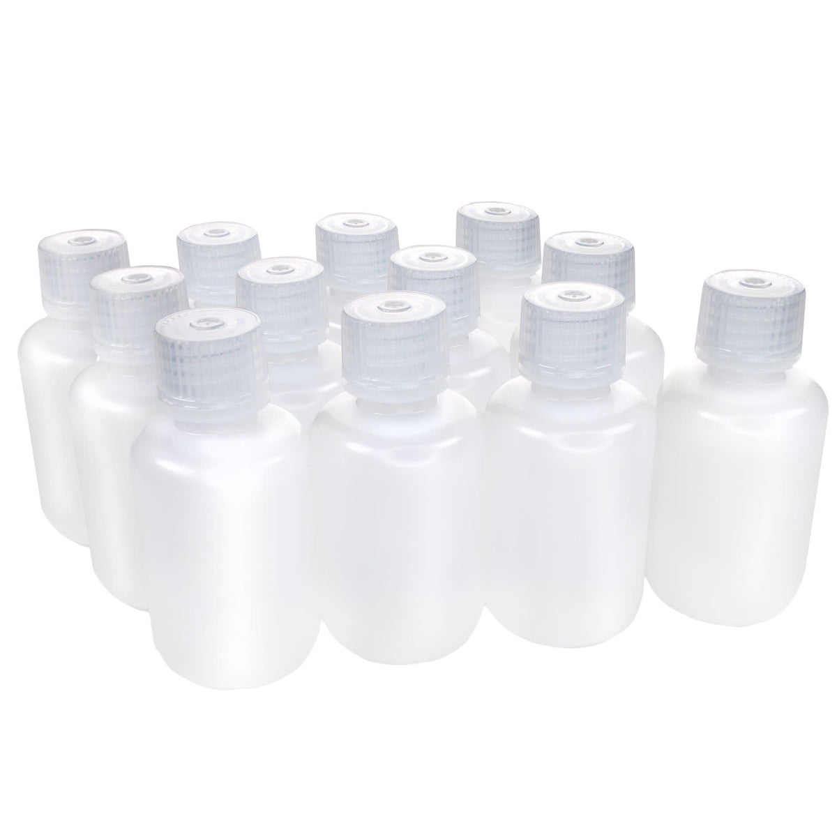 Eisco - Pack of 12, 60mL Narrow Mouth LDPE Translucent Reagent Bottles ...
