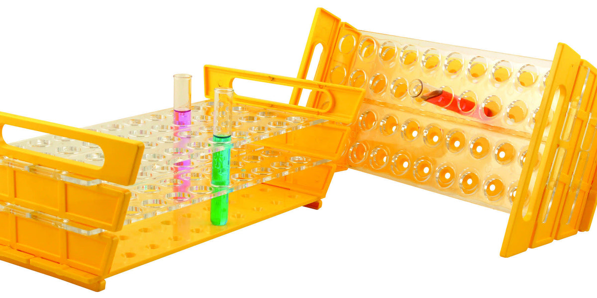 Test Tube Slant Rack - Holds 40 x 20mm Diameter Tubes at 5° or 20° Sla ...