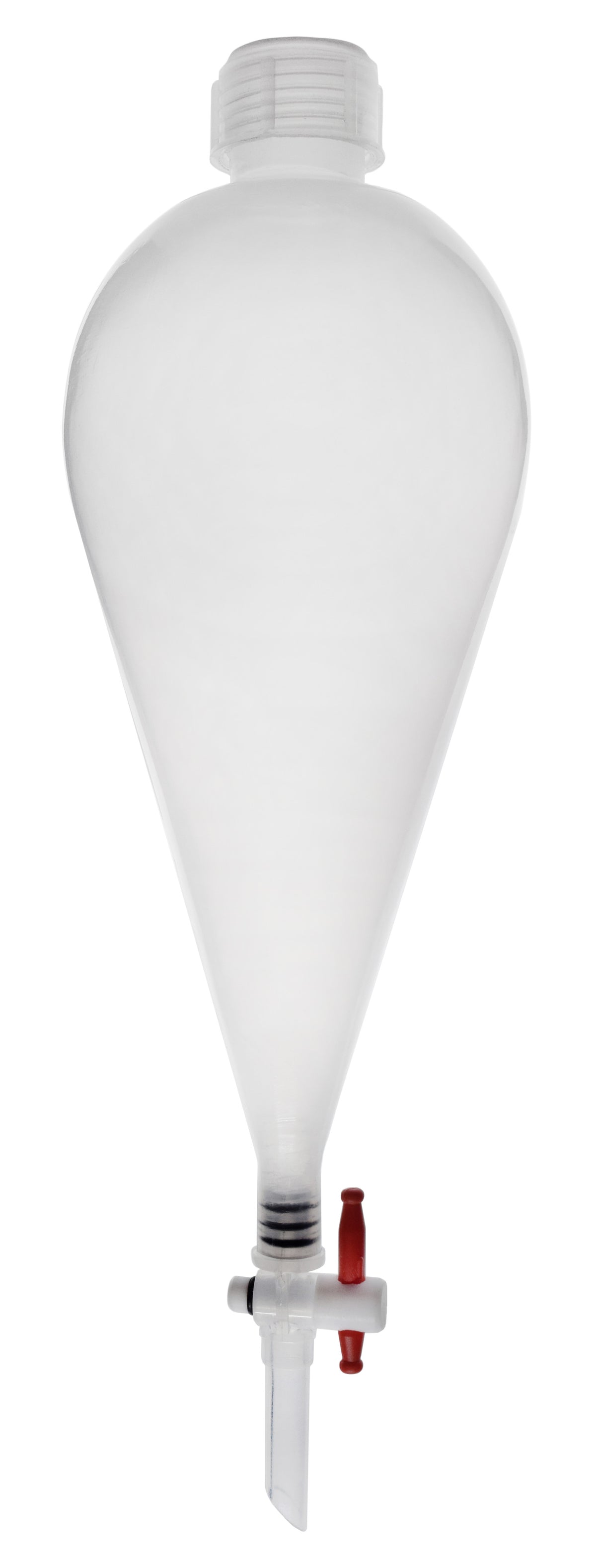 Separatory Funnel, 500mL - Polypropylene Plastic - Ungraduated — Eisco Labs