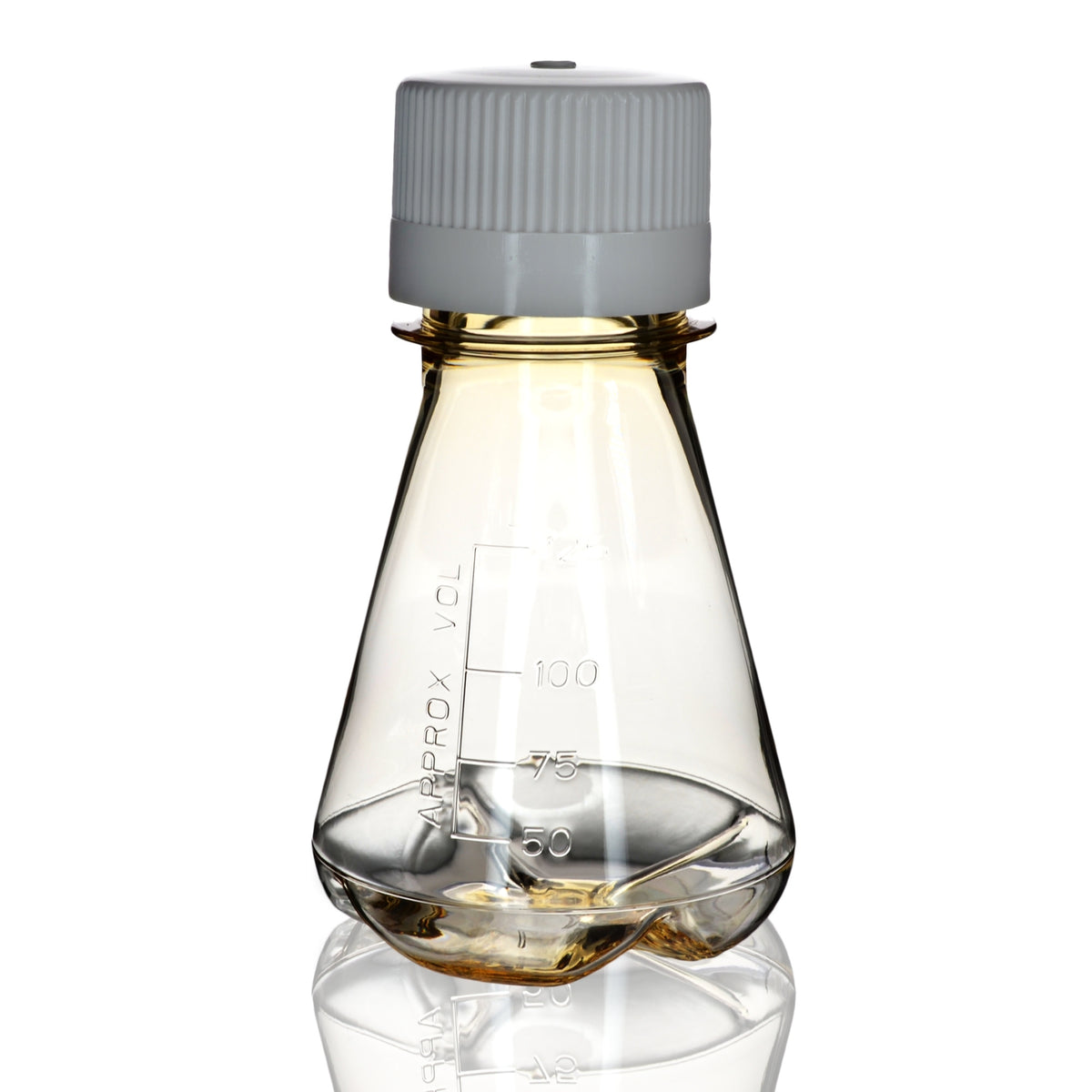 Eisco - Pack of 1, 125mL Sterile Polycarbonate Erlenmeyer Flask, Non-V ...