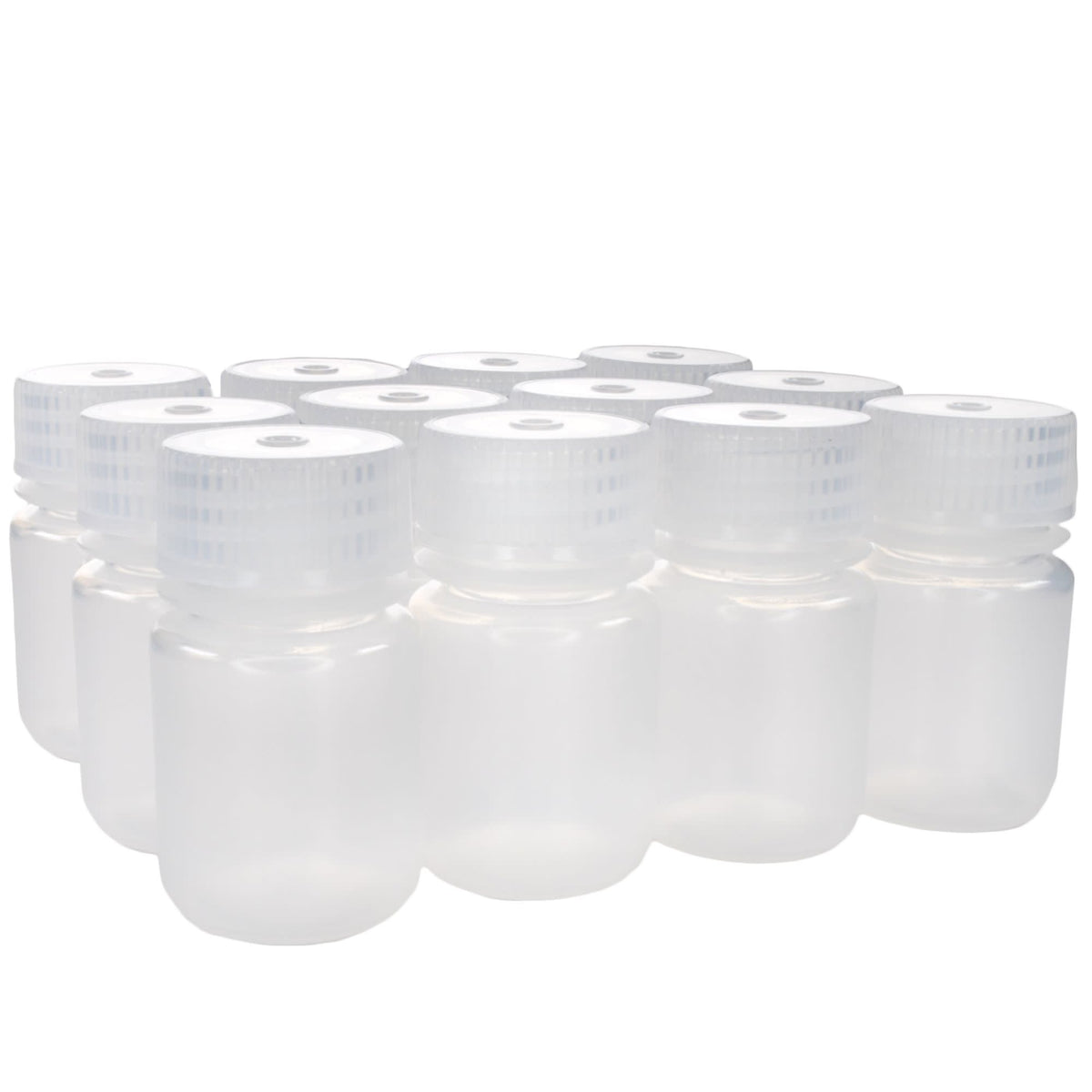 Eisco - 30mL Wide Mouth Polypropylene Translucent Reagent Bottles with ...