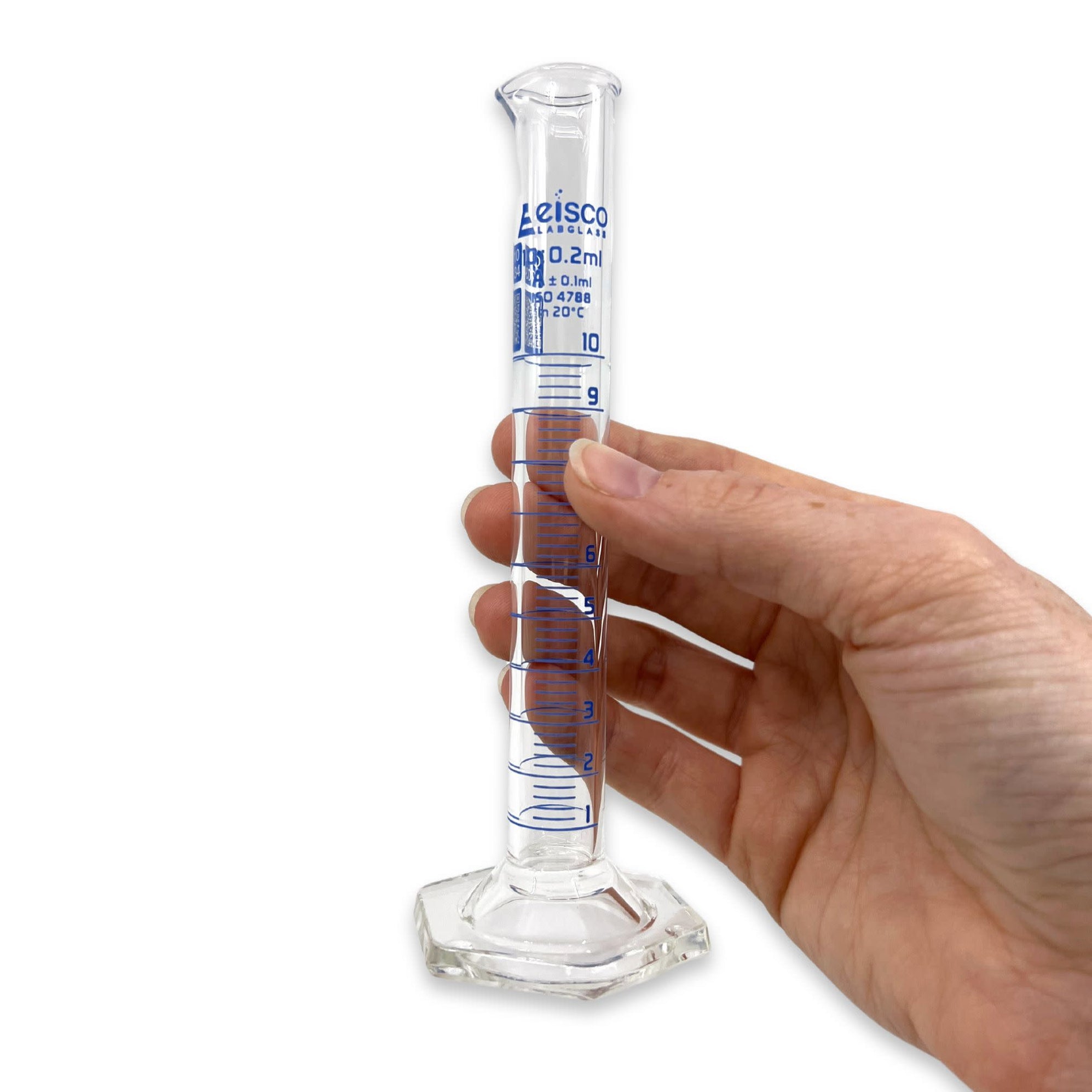 Eisco Labs - 10mL Measuring Cylinder - Tolerance ±0.10mL - Class A Gra