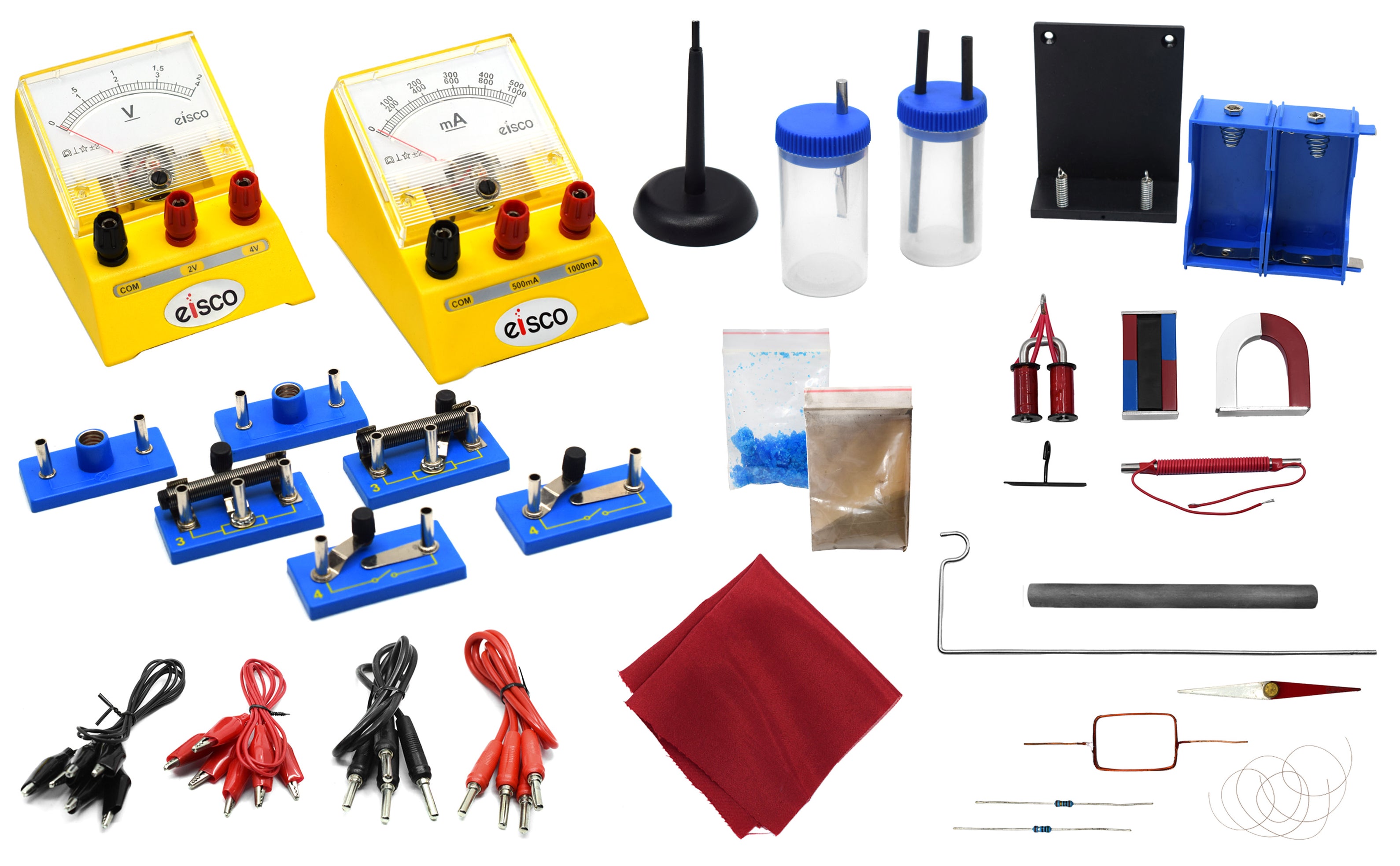 Electricity Starter Kit - Materials for Physics Experiments - Eisco La ...