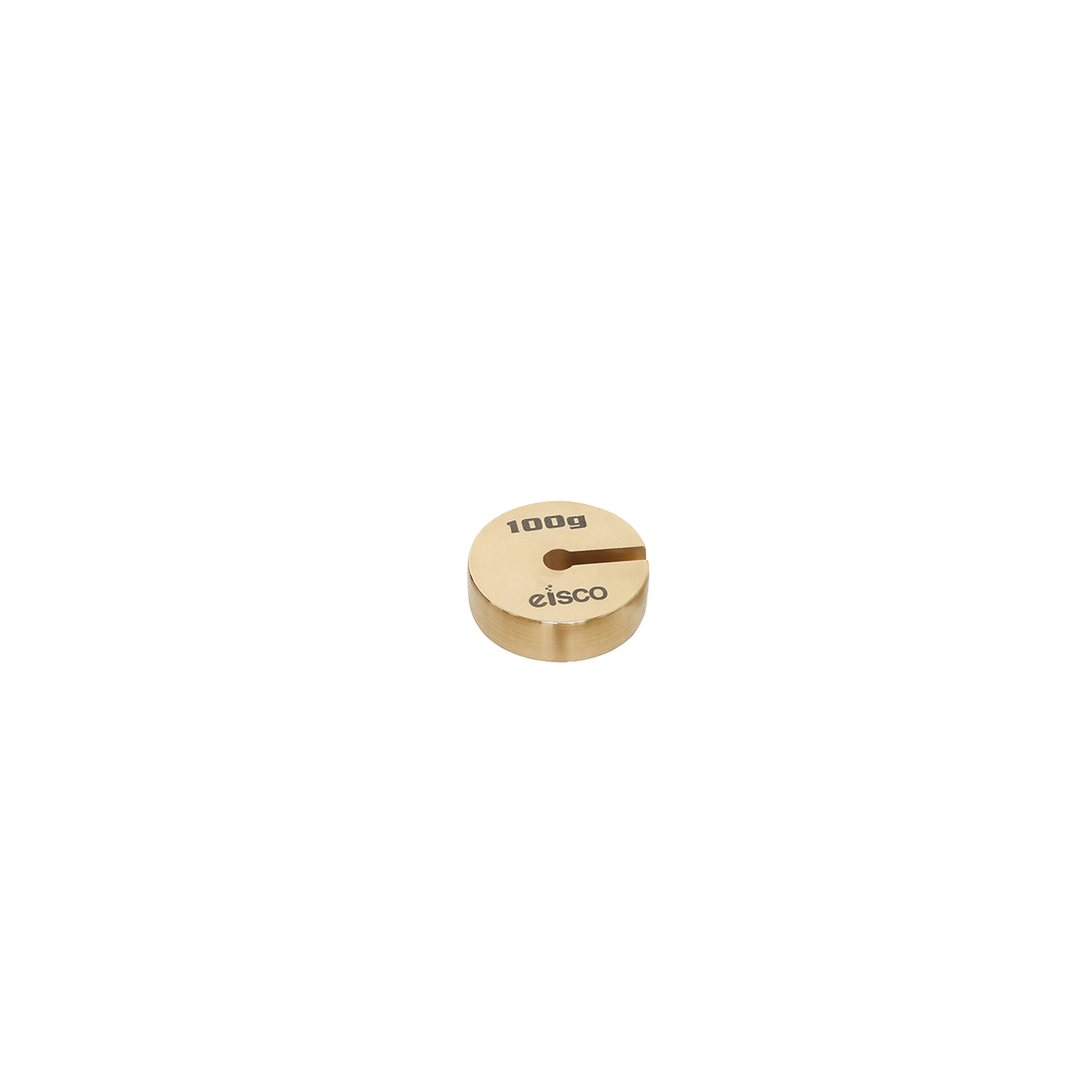 Eisco Labs Brass 100 gram Slotted weight ( Spare / replacement )
