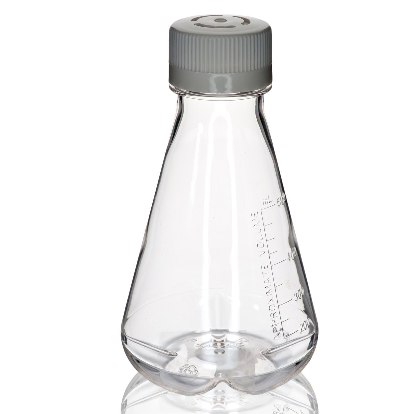 Eisco - Pack of 1, 500mL Sterile PETG Erlenmeyer Flask, Vented, Baffle ...