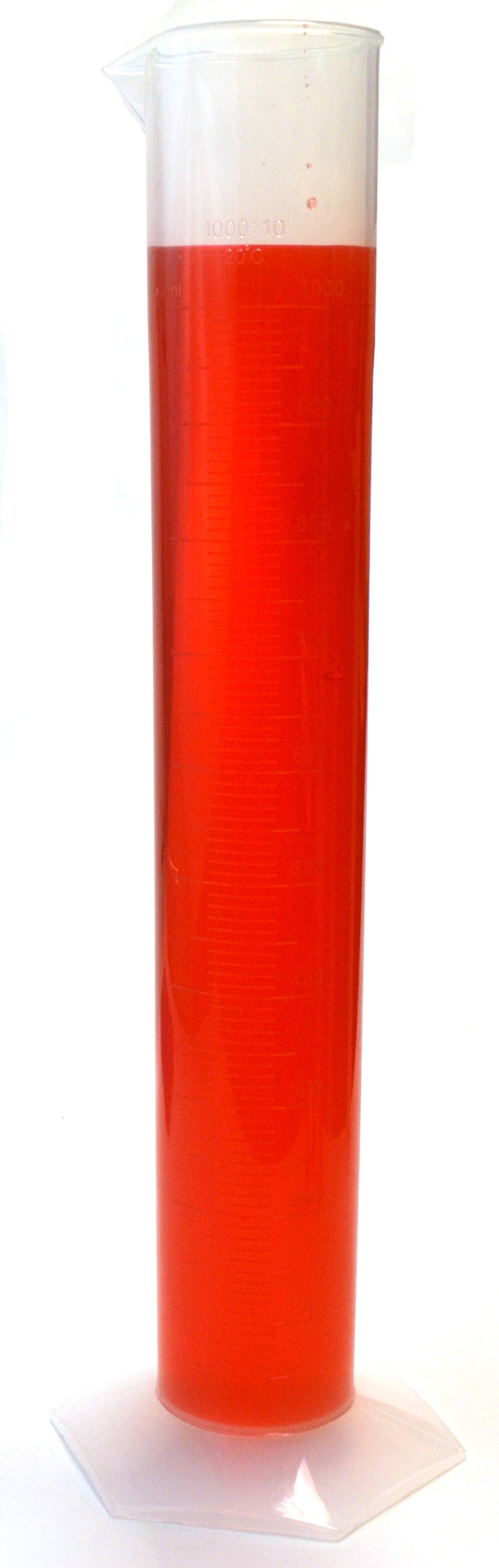 (Discontinued) Graduated Cylinder, 1000mL - Polypropylene, Round Base ...