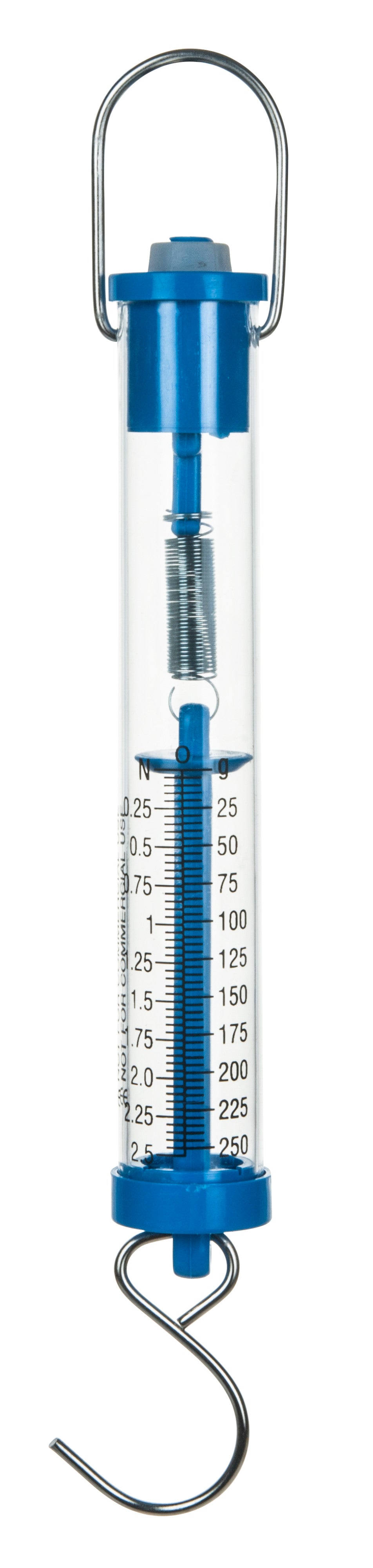 Eisco Labs - Acrylic Tubular Spring Scale (Dynamometer) 2.5N/250g Capa