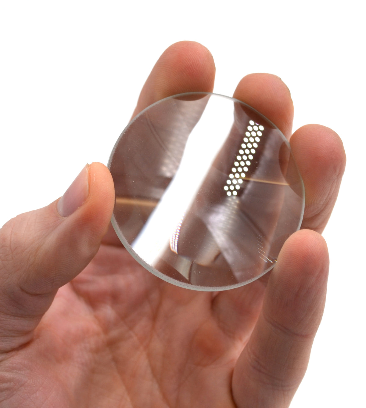 Round Double Convex High Optical Purity Glass Lens - 2" (50mm) Diamete ...