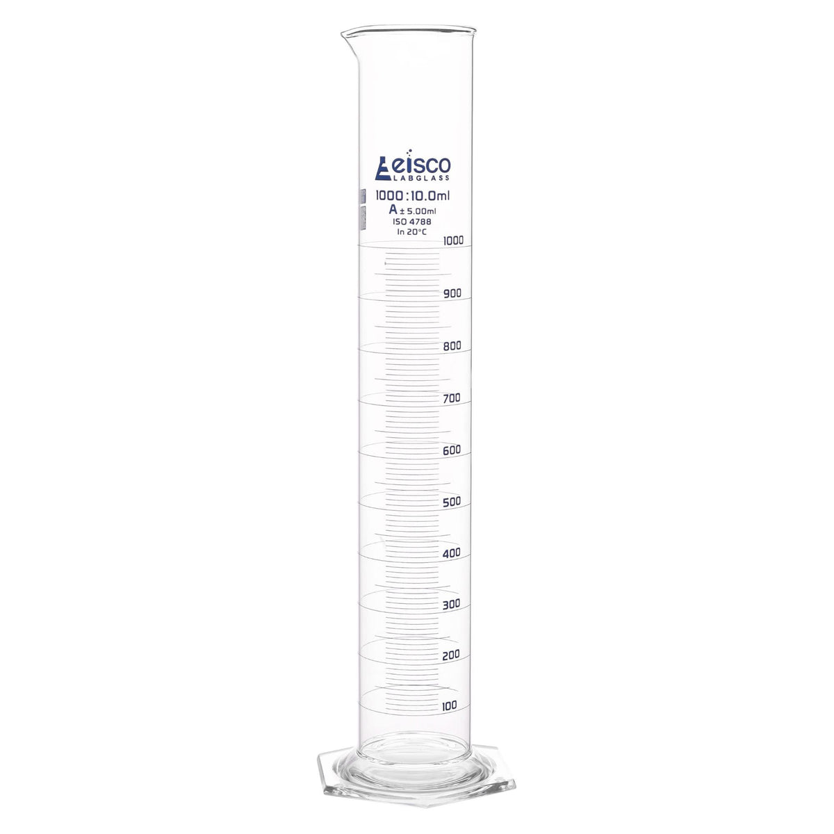 Hexagonal Base Measuring Cylinder Eisco Labs 1000ml Measuring Cylinder ...