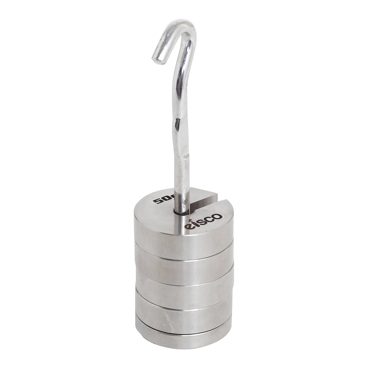 Eisco Labs Stainless Steel Mass and Hanger Set - 4 Slotted 50g Weights