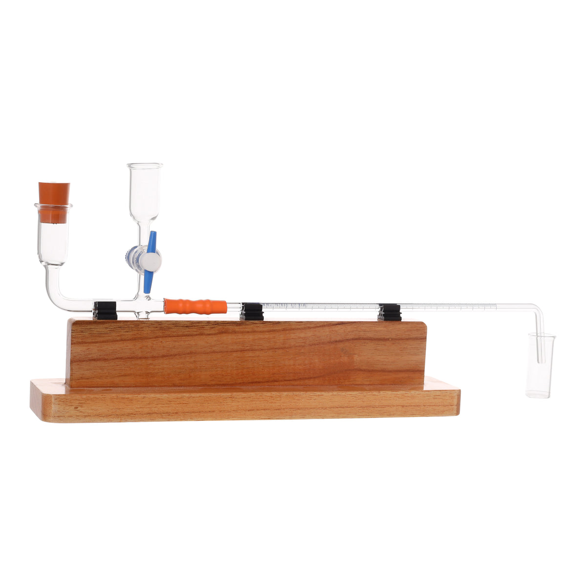 Potometer Ganong's with PTFE key on wooden base — Eisco Labs