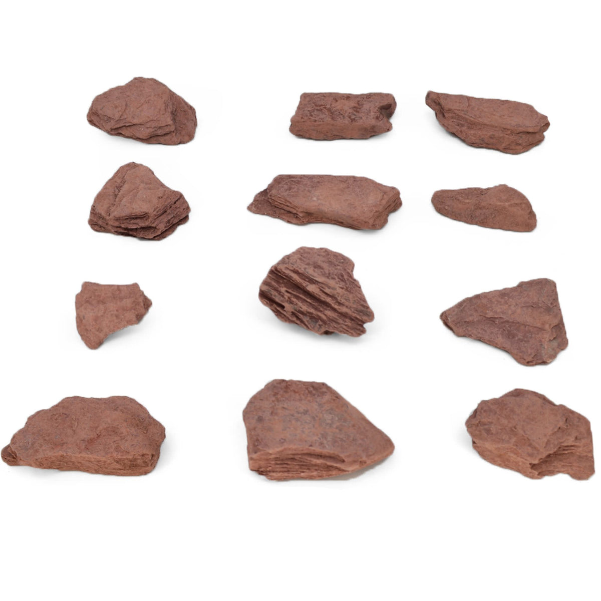 12 Pack - Raw Red Slate, Metamorphic Rock Specimens - Approx. 1 ...