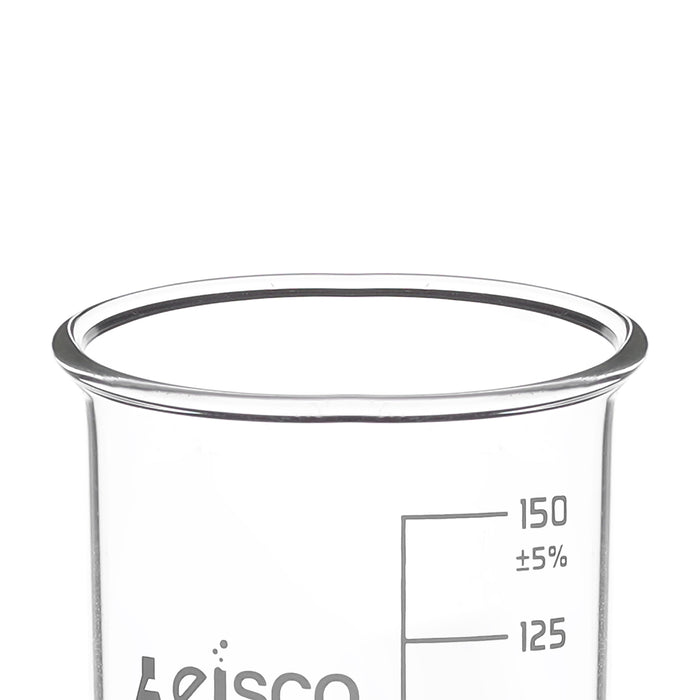 Eisco 12PK Tall Form Beakers Without Spout, 150mL - Graduated - Borosi — Eisco Labs