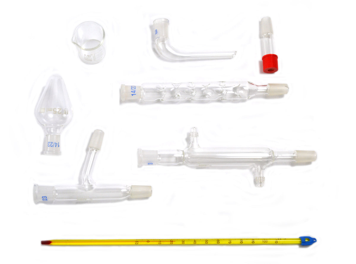 Organic Chemistry Glassware Starter Set - 8 Pieces with Case — Eisco Labs