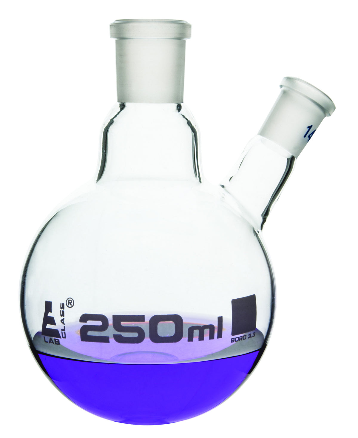 Distilling Flask, 1000ml - 24/29 Oblique Neck with 19/26 Joint - Boros ...