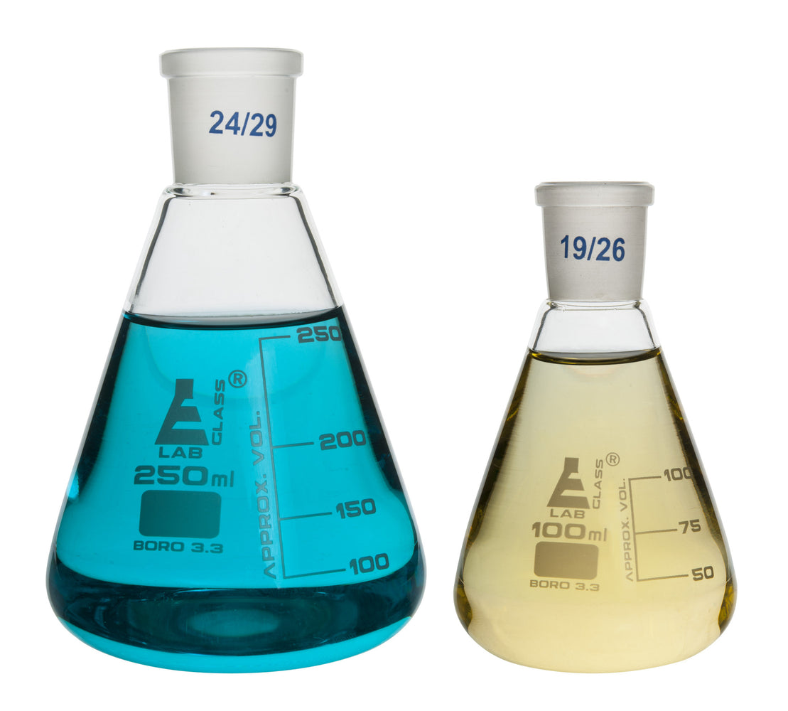 Erlenmeyer Flask, 5000ml - 45/40 Joint, Interchangeable - Borosilicate — Eisco Labs
