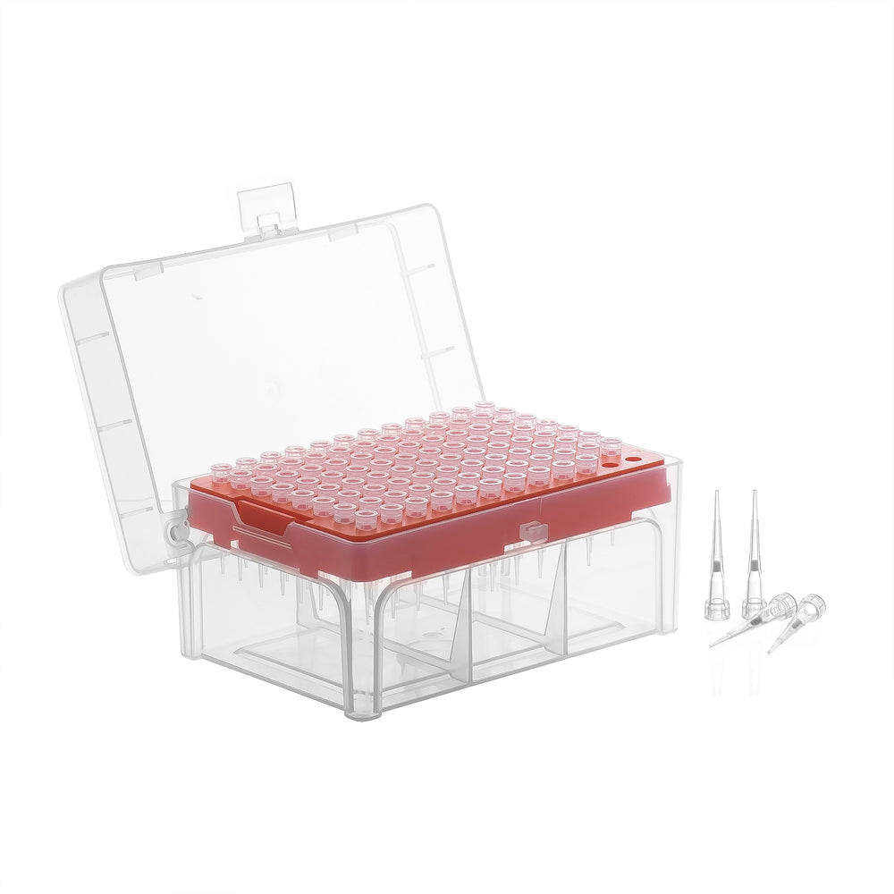 Racked Filter Tips, 10µl - 96 Tips - Graduated - Hydrophobic, Polyethy ...