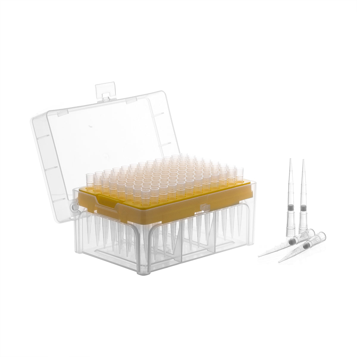 Racked Filter Tips, 100µl - 96 Tips - Graduated - Hydrophobic, Polyeth ...