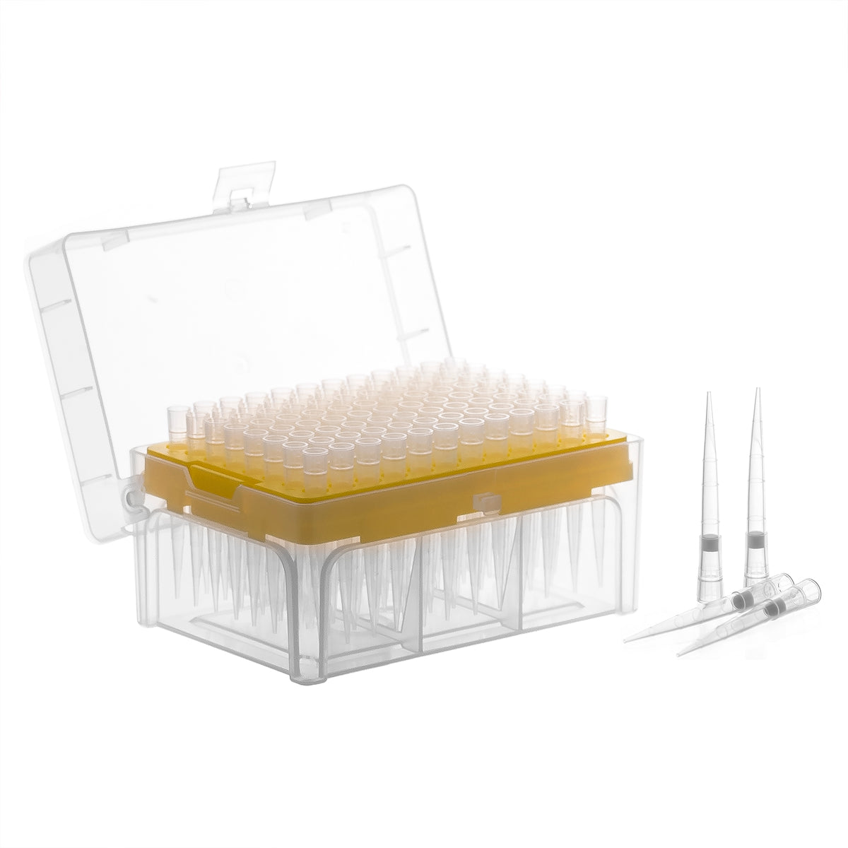 Racked Filter Tips, 200µl - 96 Tips - Graduated - Hydrophobic, Polyeth ...