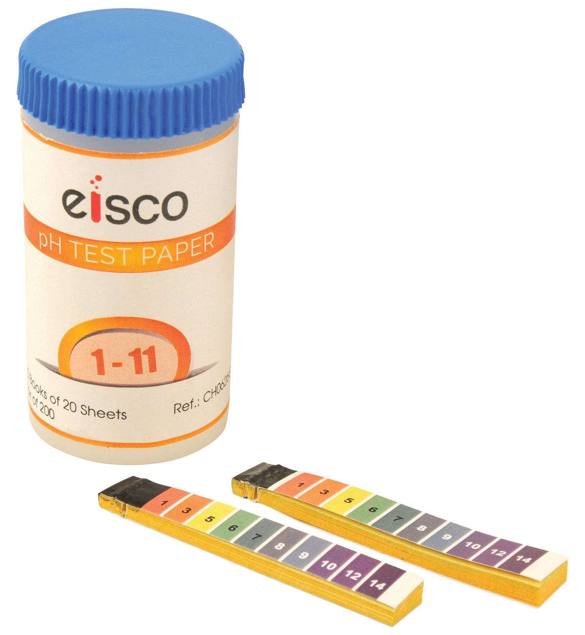 Paper Test pH - 200 Leaves, 1 to 11 — Eisco Labs