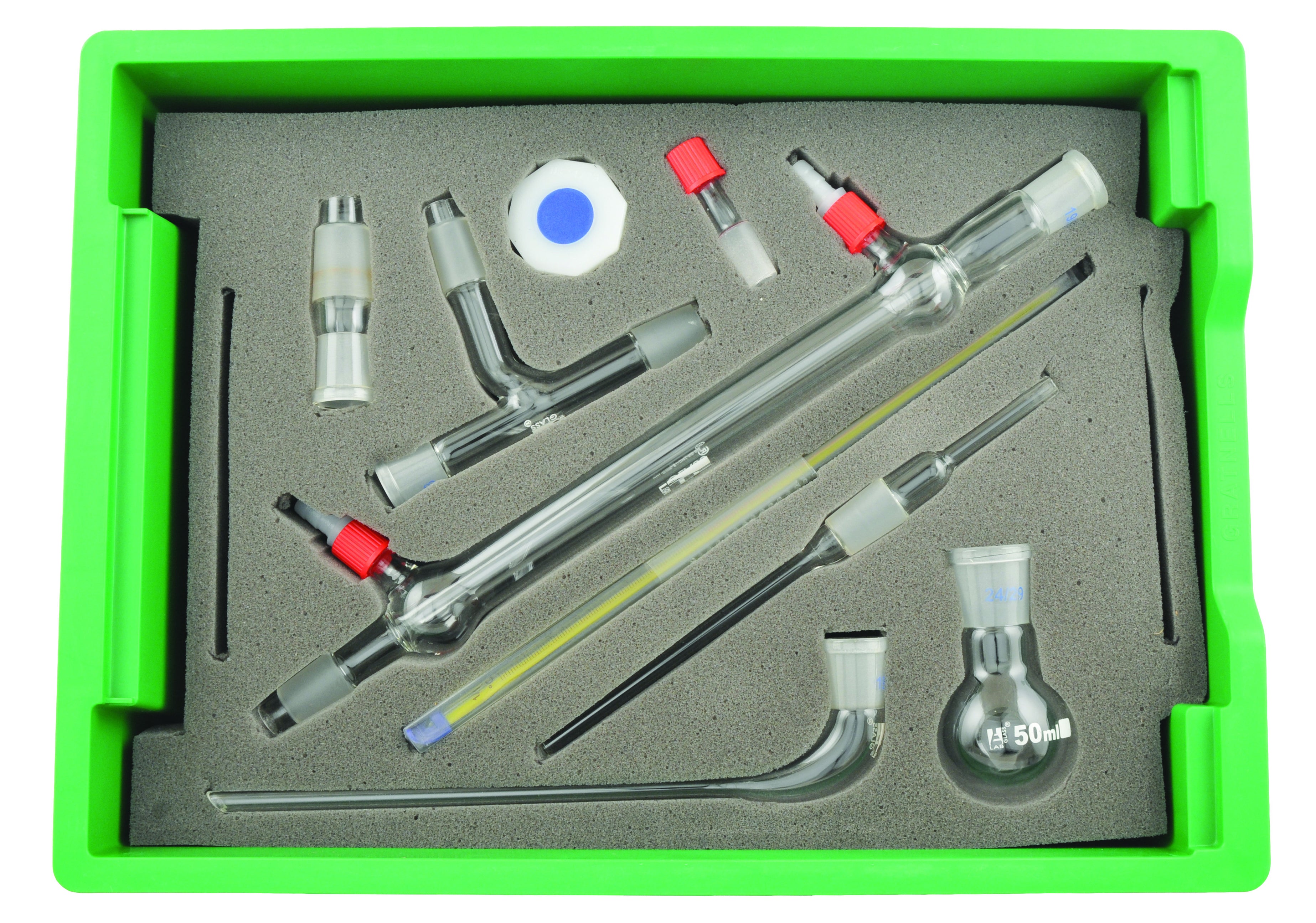 Set 34 BU Organic Chemistry Kit in Storage Tray with Lid — Eisco Labs