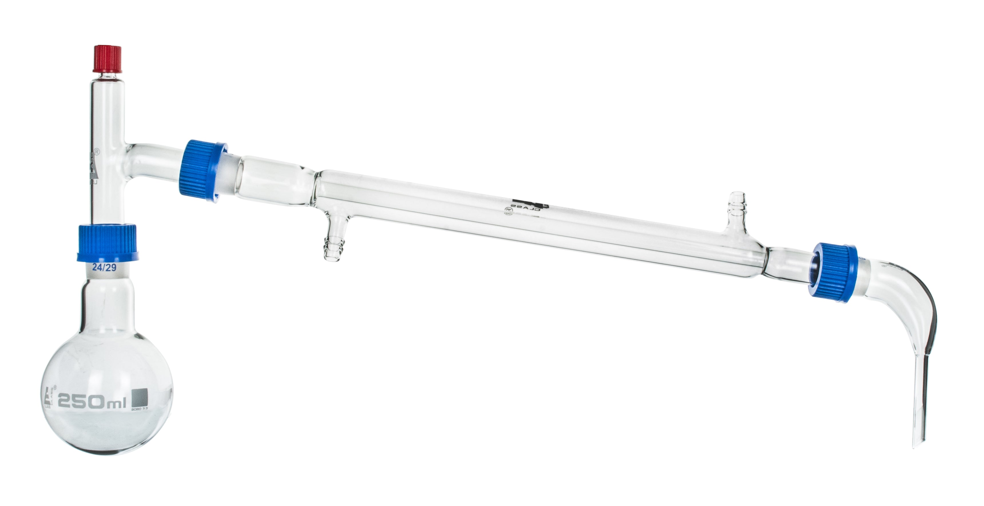 Simple Distillation Set, Size 24/29 Joints, 4 Pieces, Borosilicate Gla ...