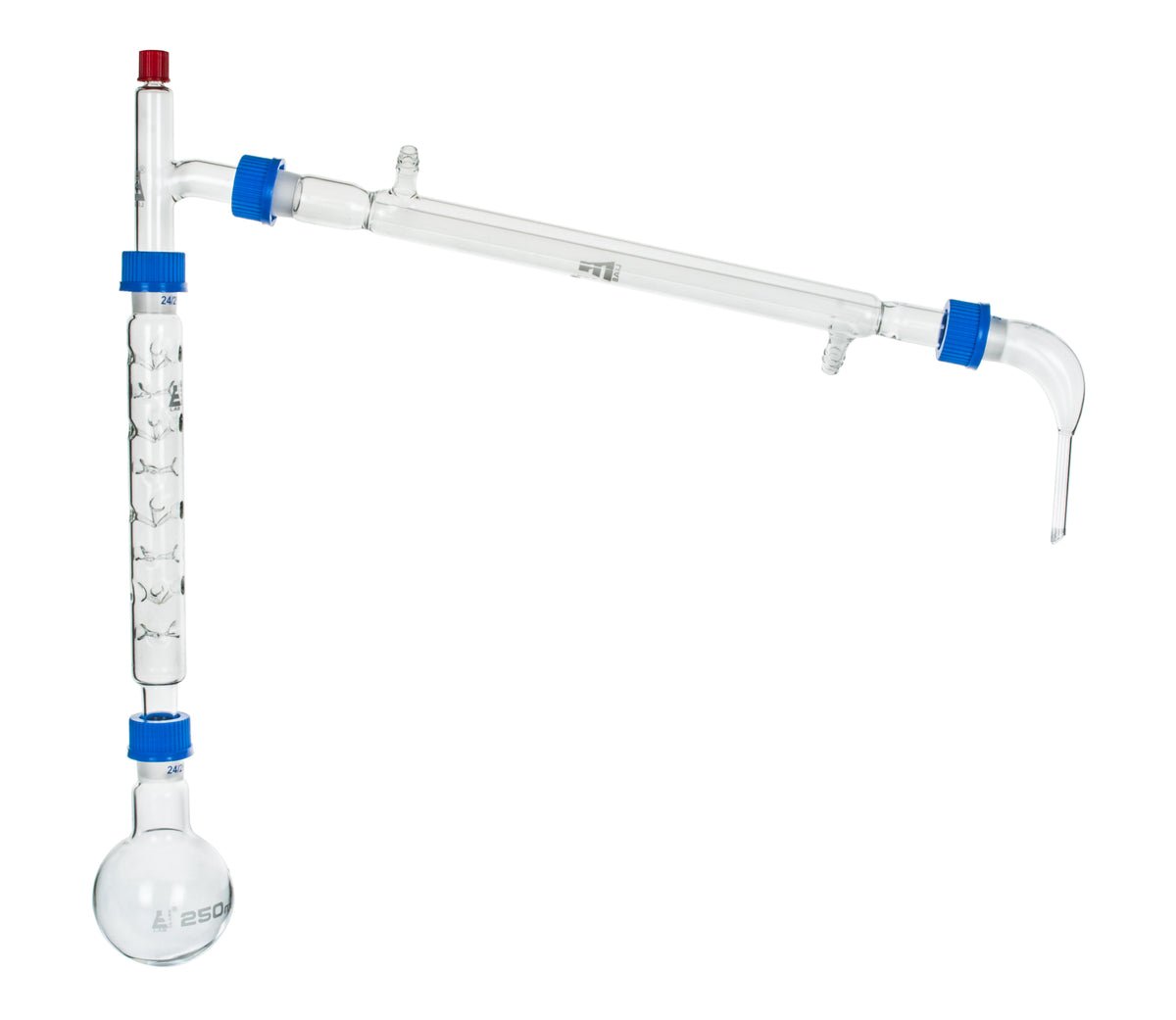 Fractional Distillation Set, 4 Pieces - 24/29 Joints - 250ml Distillat ...