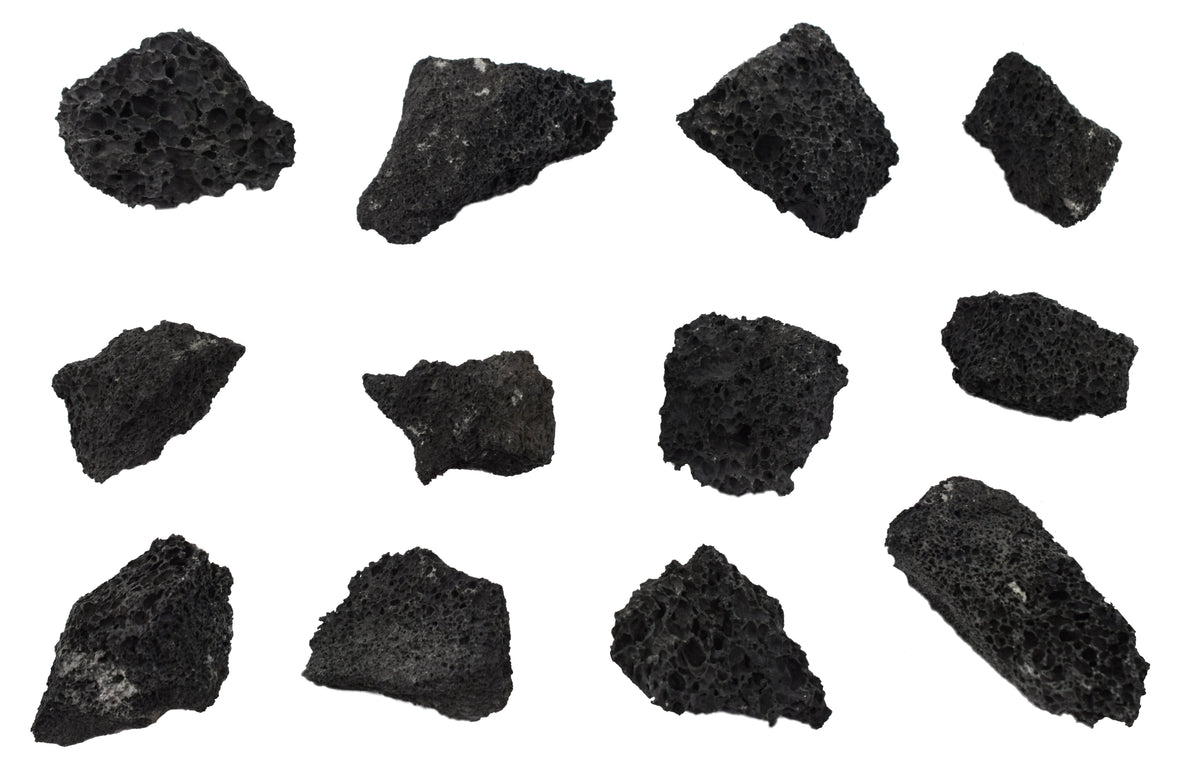 12PK Raw Scoria Specimen, 1" - Geologist Selected Samples - Eisco Labs