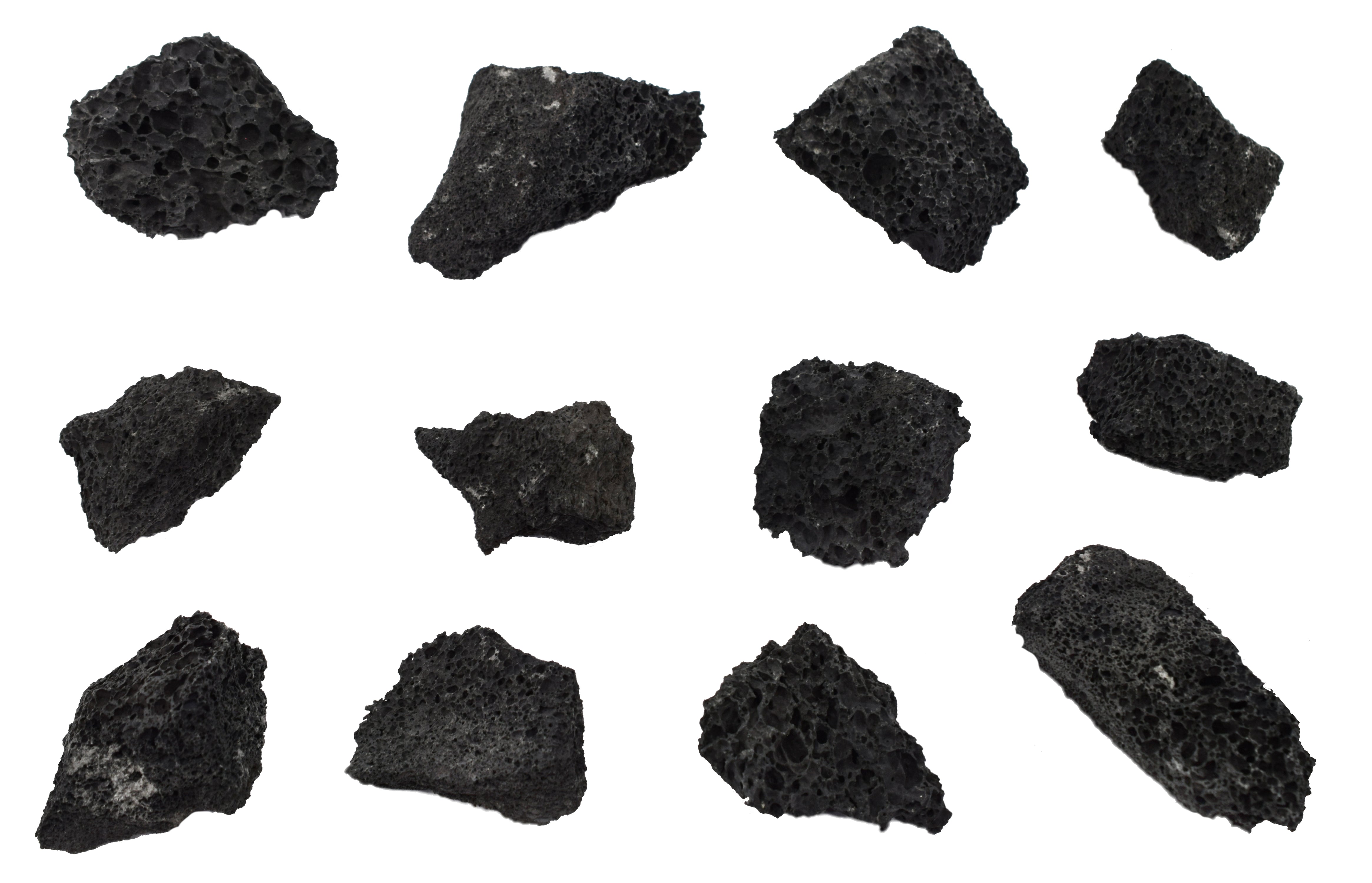 12PK Raw Scoria Specimen, 1" - Geologist Selected Samples - Eisco Labs