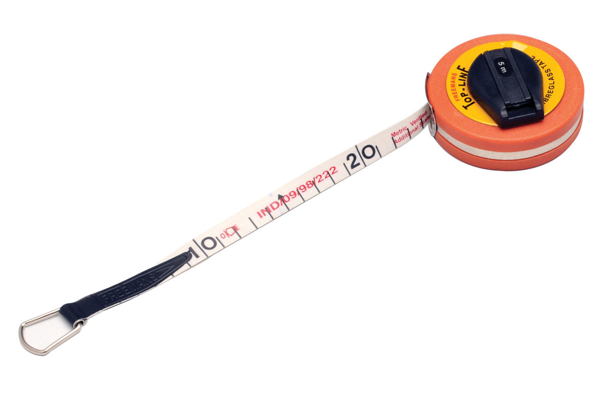 Tape Measure, 5 Meters - Fiberglass, PVC Covering - Winding Handle - E ...