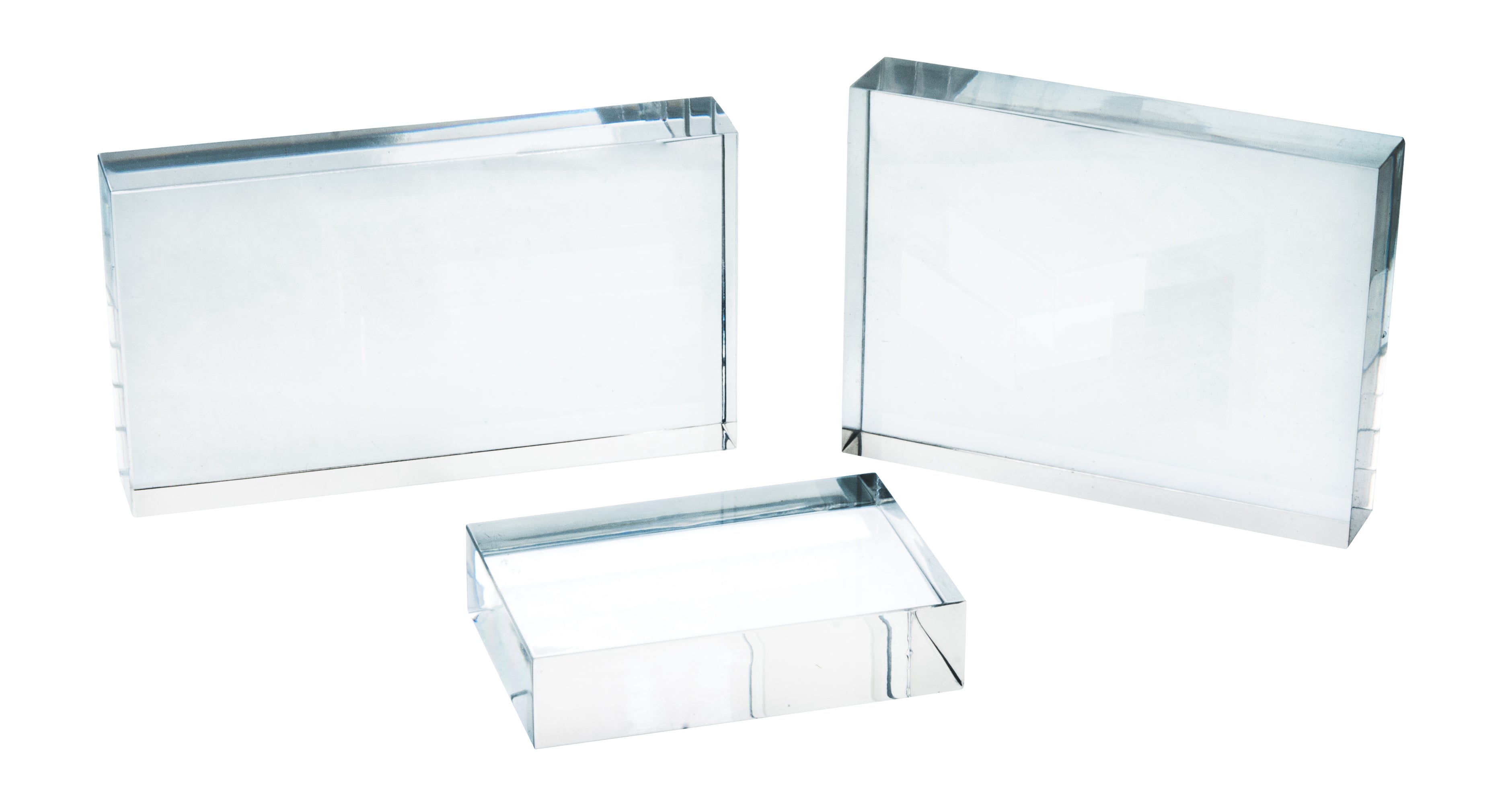 Rectangular Block - Acrylic, Size 70 x 70 x 9 mm — Eisco Labs